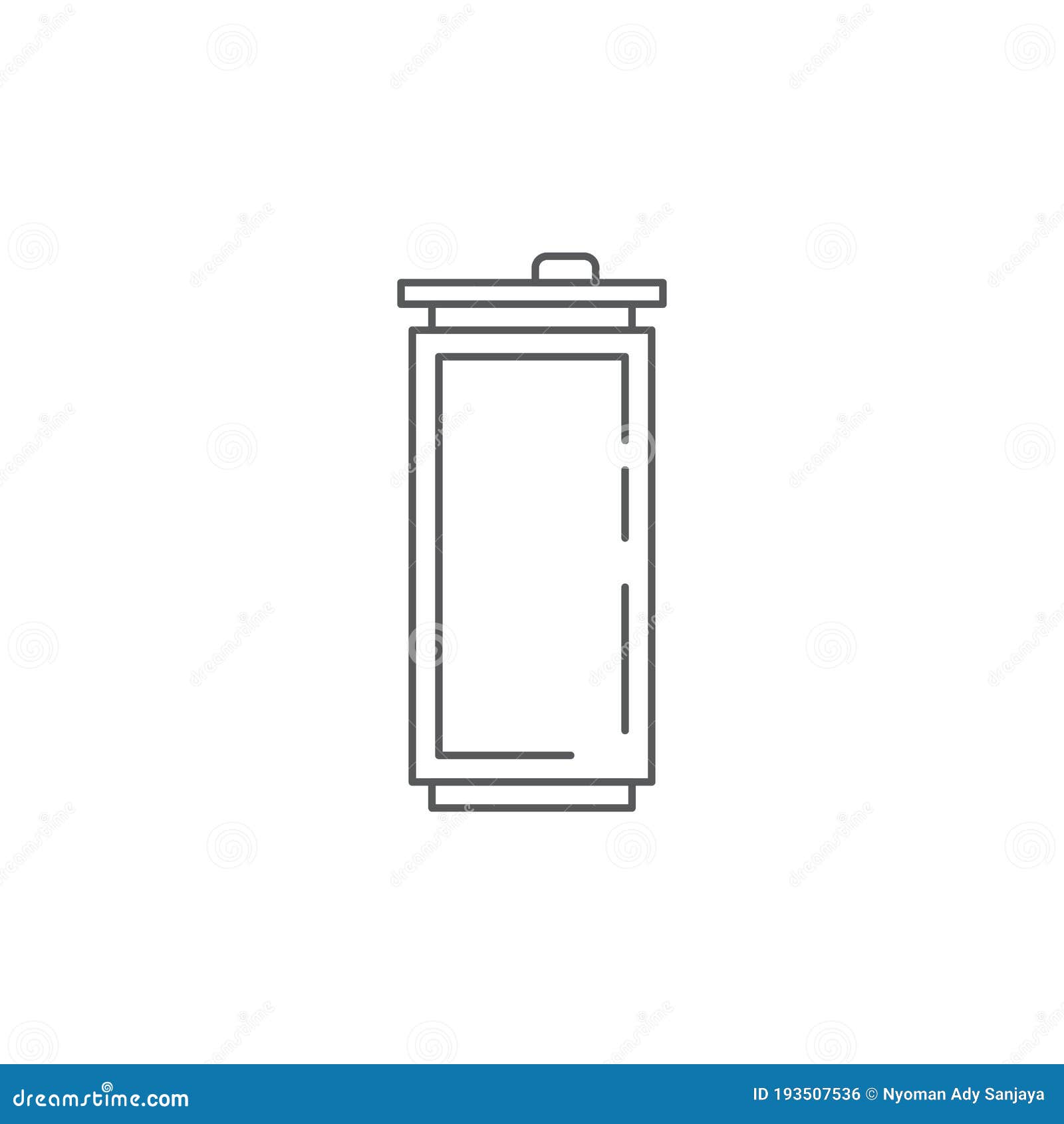 Tin Can Vector Icon Symbol Isolated on White Background Stock Vector ...