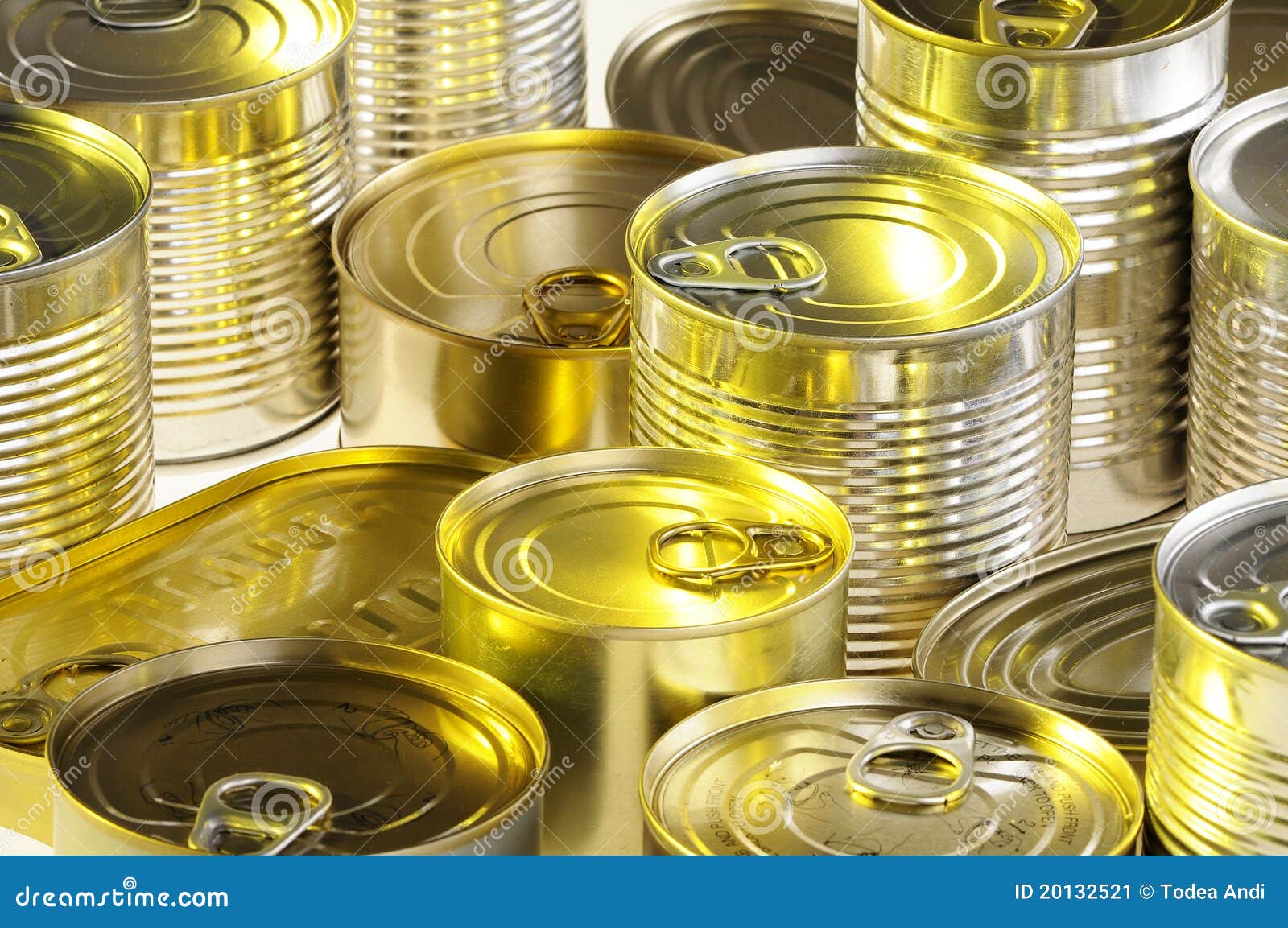 Tin cans stock image. Image of nutrition, canned, close - 20132521