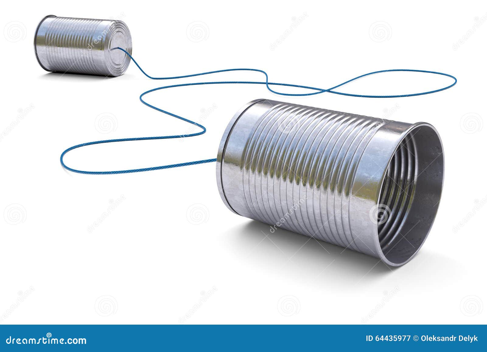 Tin cans telephone stock illustration. Illustration of wave - 64435977