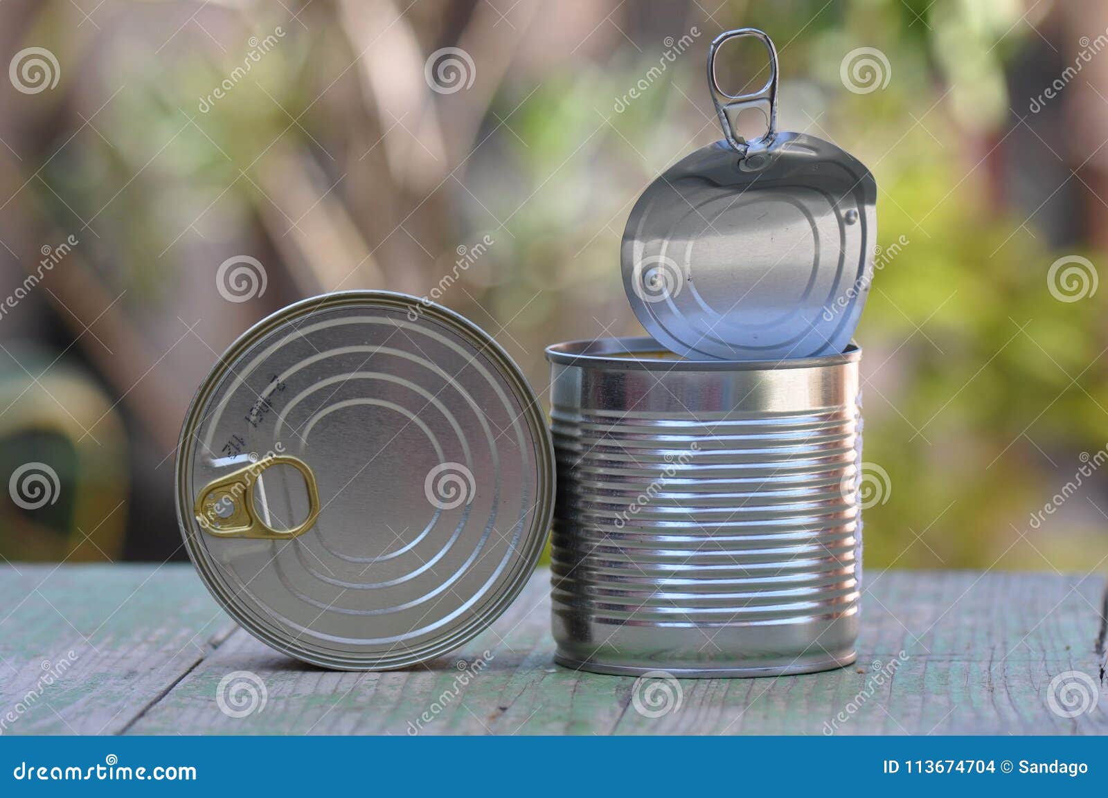 Tin cans stock photo. Image of metal, packaging, canned - 113674704