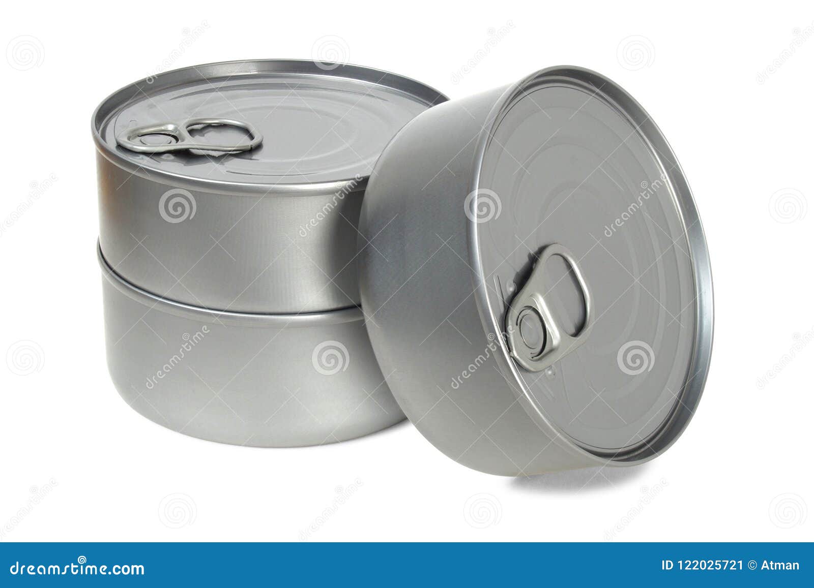 Tin cans on white stock image. Image of storage, containers - 122025721