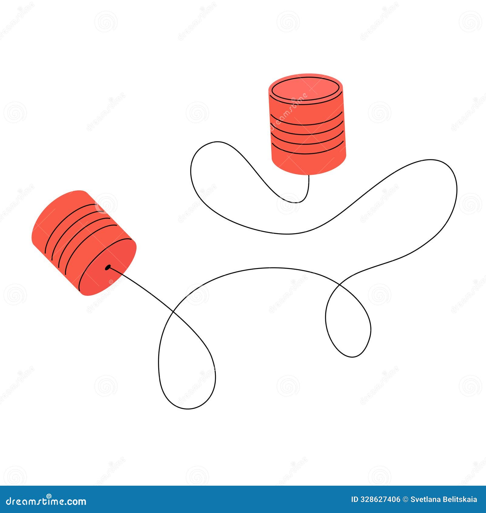 Communicating Cans Royalty-Free Stock Image | CartoonDealer.com #28718488