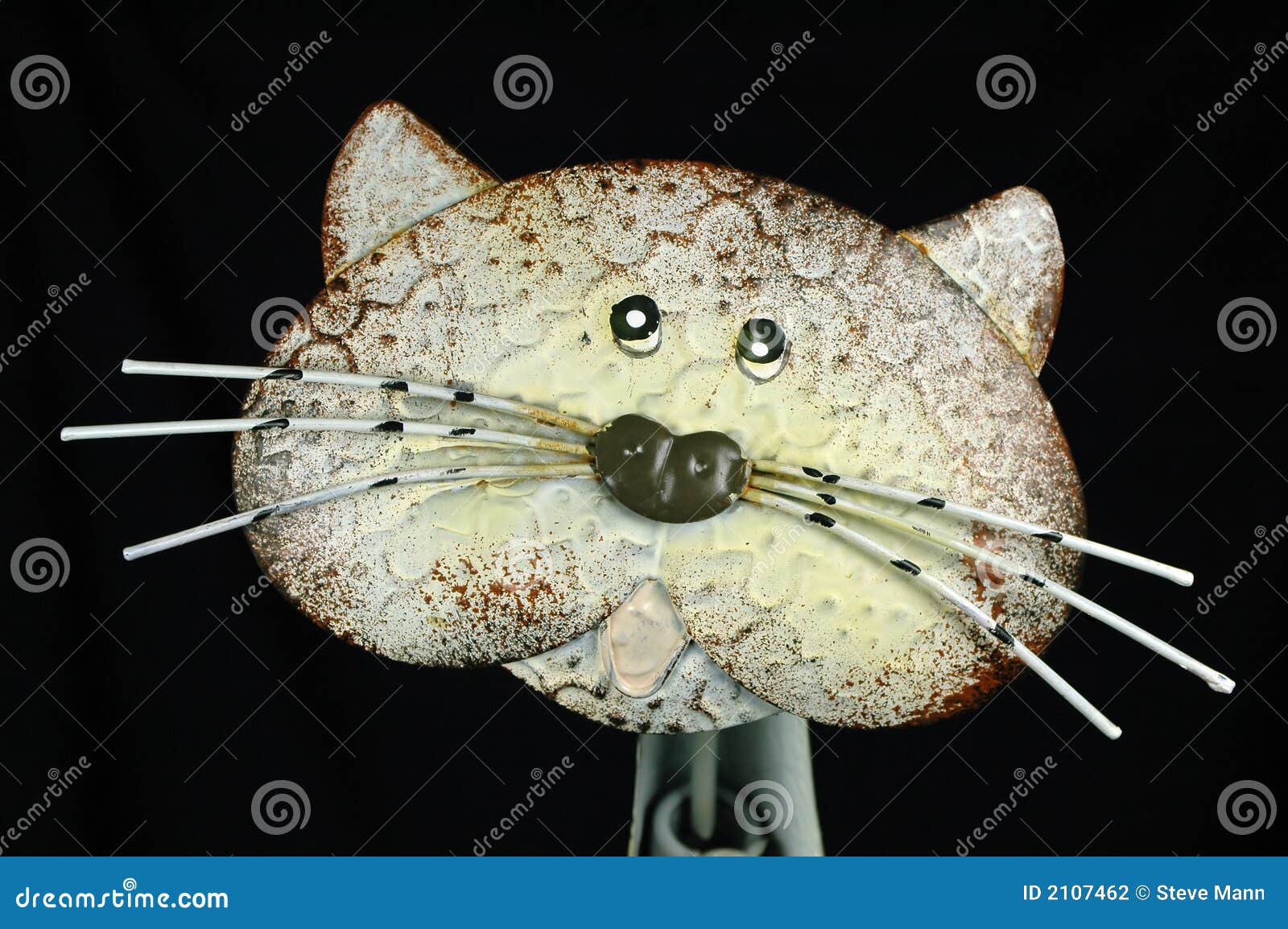 Tin Cat stock photo. Image of rust, statue, whiskers, animal - 2107462