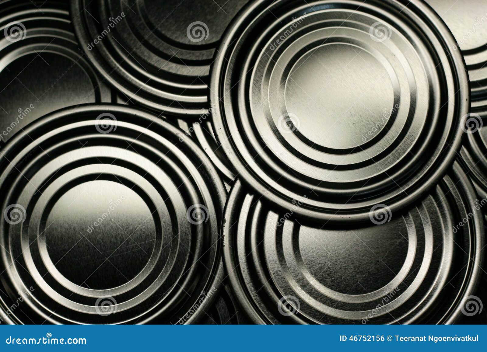 Tin Circle Shape on Bottom of Tin Can Stock Photo - Image of light ...