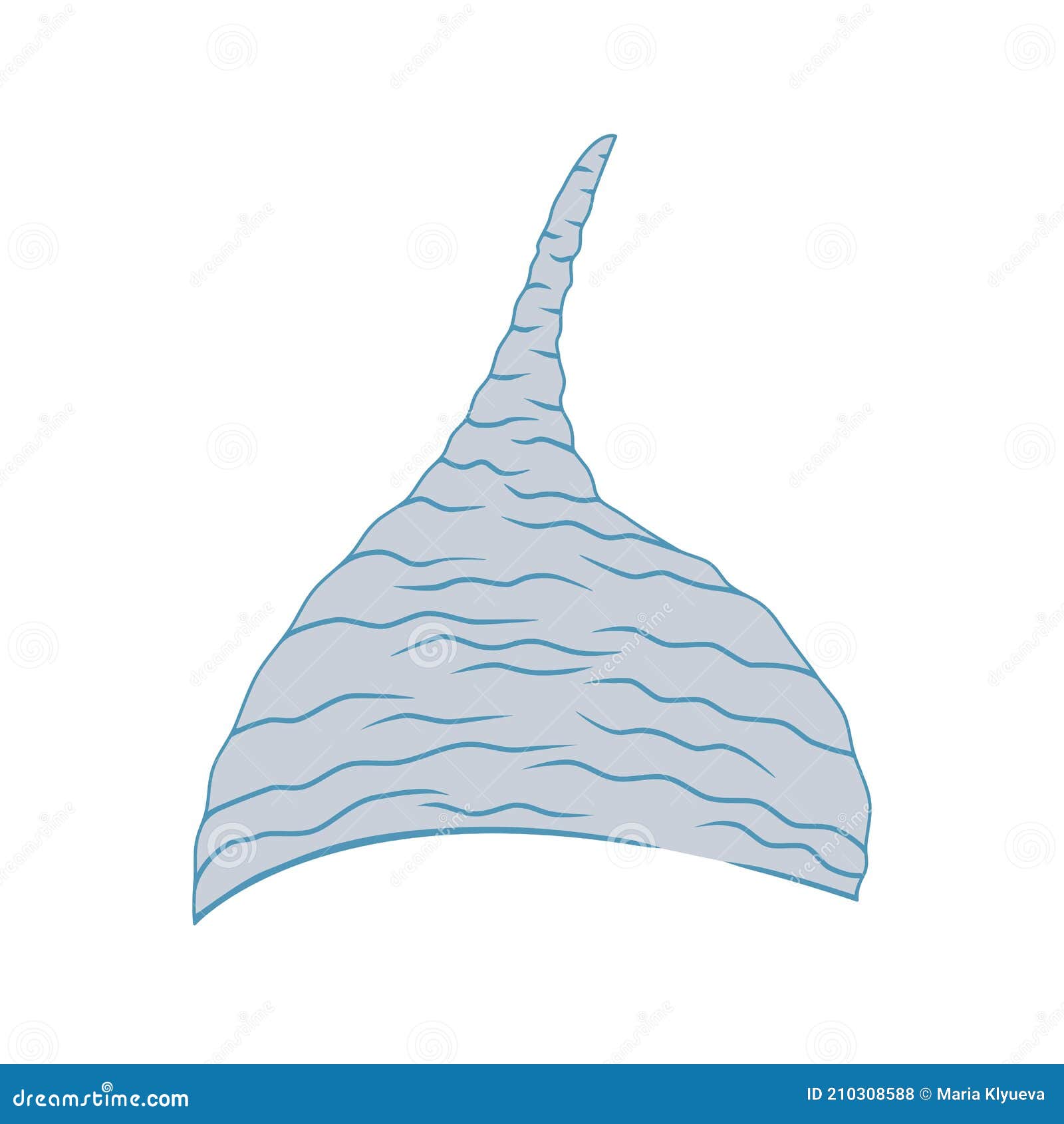 Tin Foil Hat Radiation Protection Cap. Flat Vector Stock Vector ...