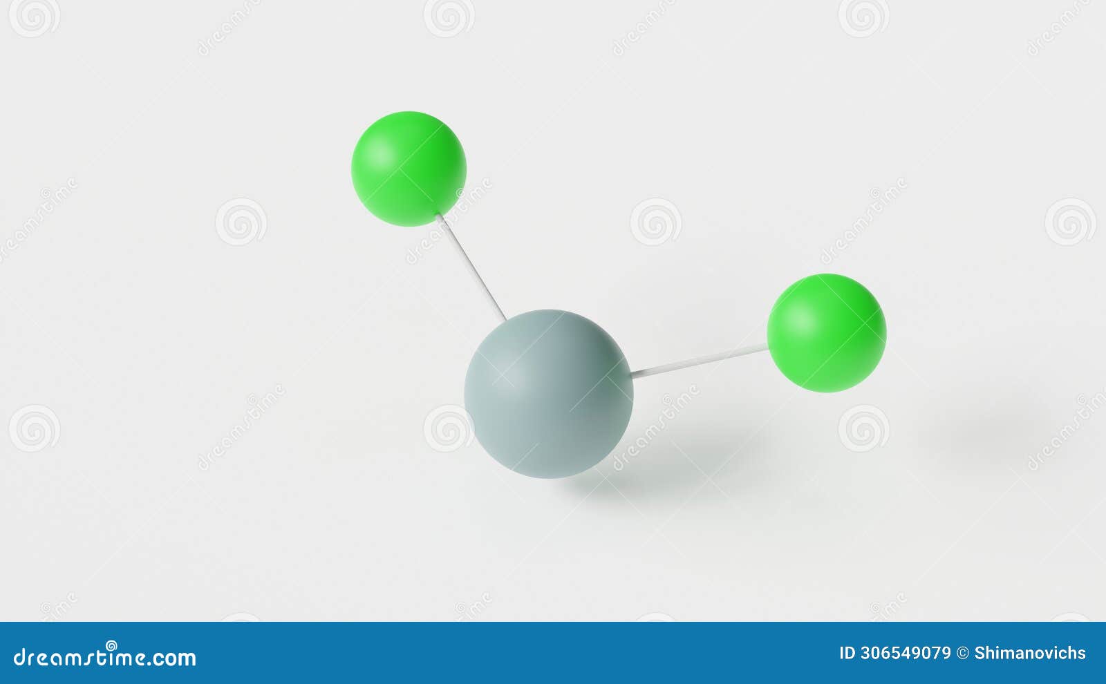 Tin(ii) Chloride Molecule 3d, Molecular Structure, Ball And Stick Model ...