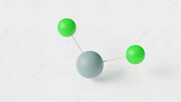 Tin(ii) Chloride Molecule 3d, Molecular Structure, Ball and Stick Model ...