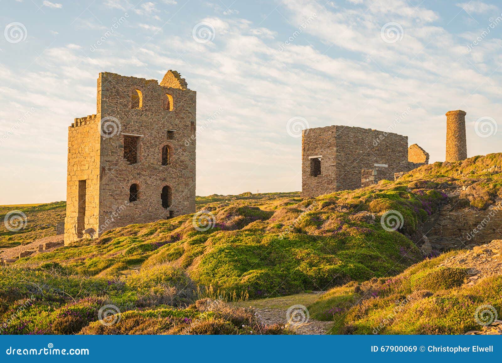 Tin Mine at St. Agnes, Cornwall, England Stock Image - Image of ...