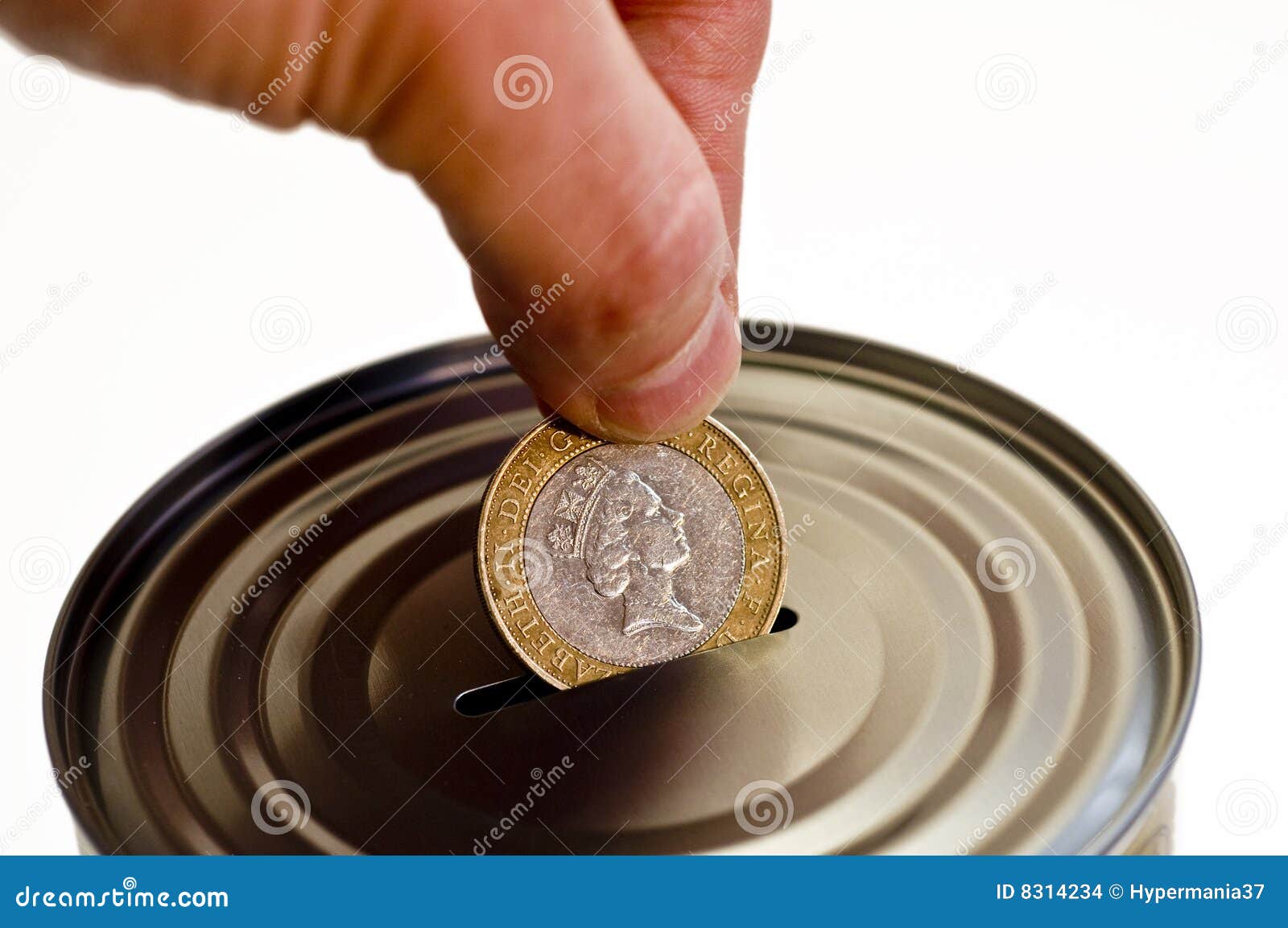 Tin money box stock photo. Image of expenses, metal, currency - 8314234