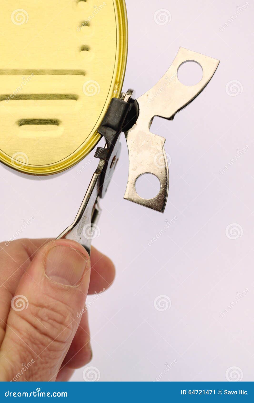 Tin opener stock image. Image of opener, silver, close - 64721471