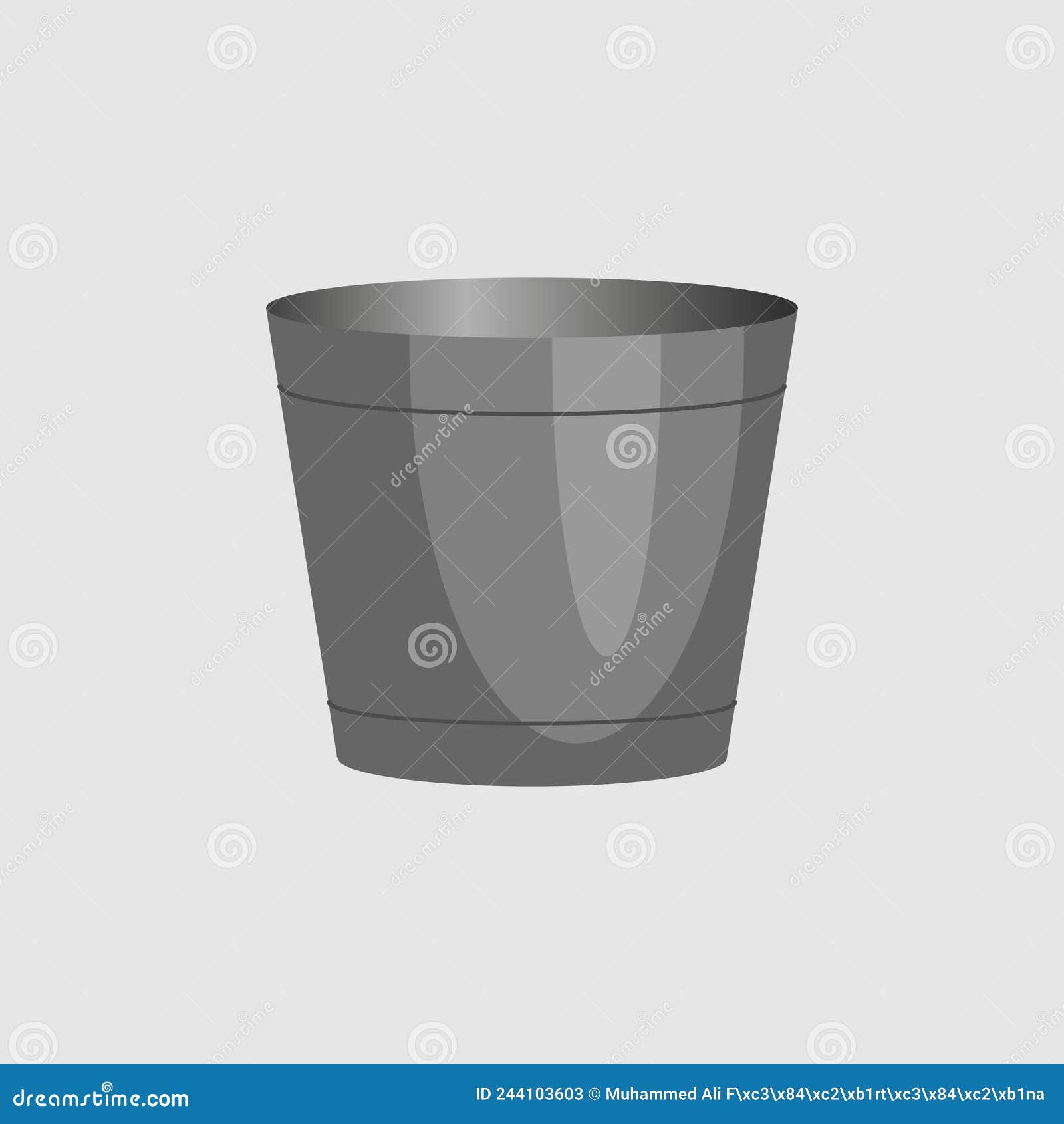 Tin Pot Icon, Flat Style. - Vector Stock Vector - Illustration of ...