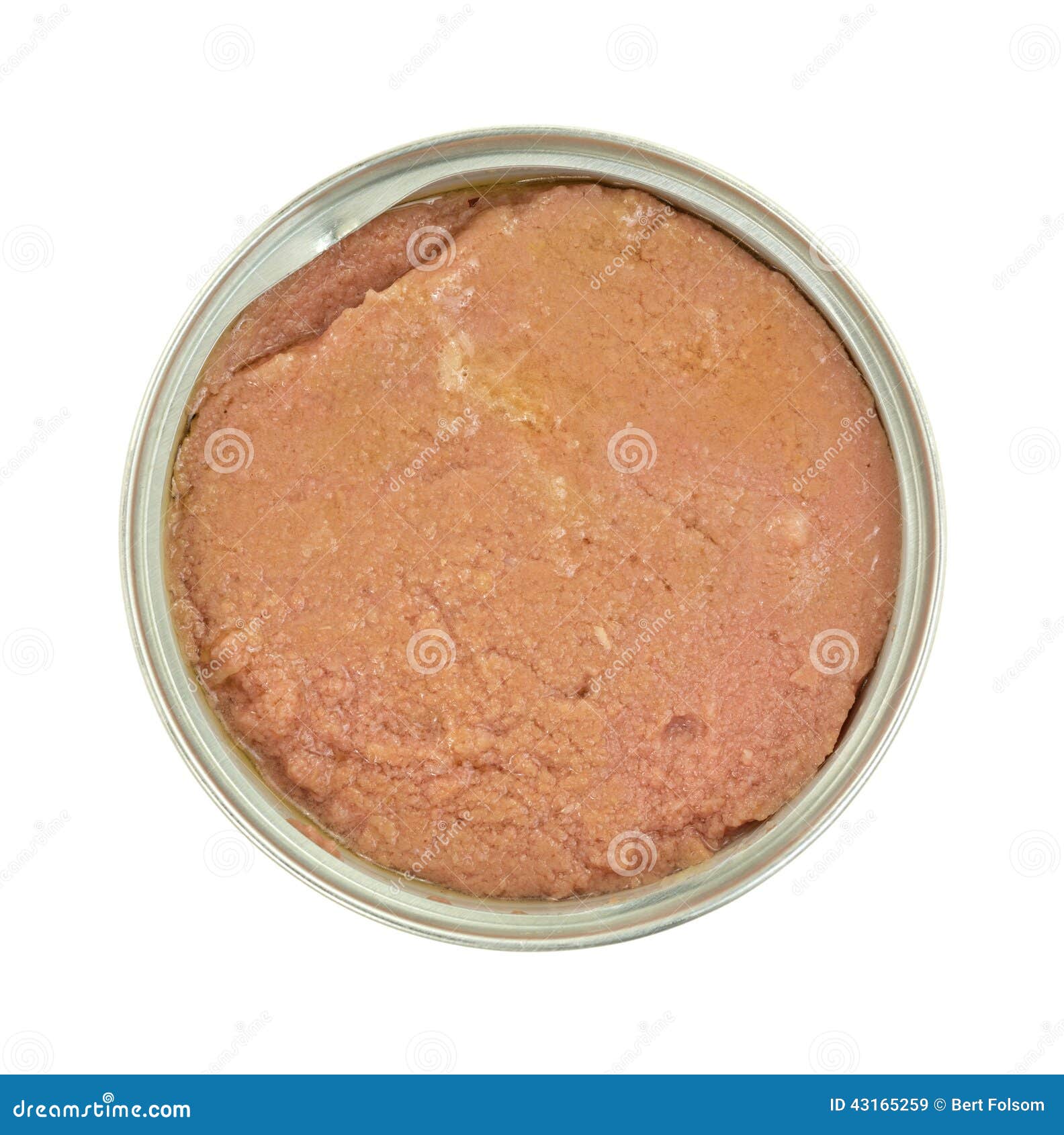 Tin of potted meat stock image. Image of pork, white - 43165259