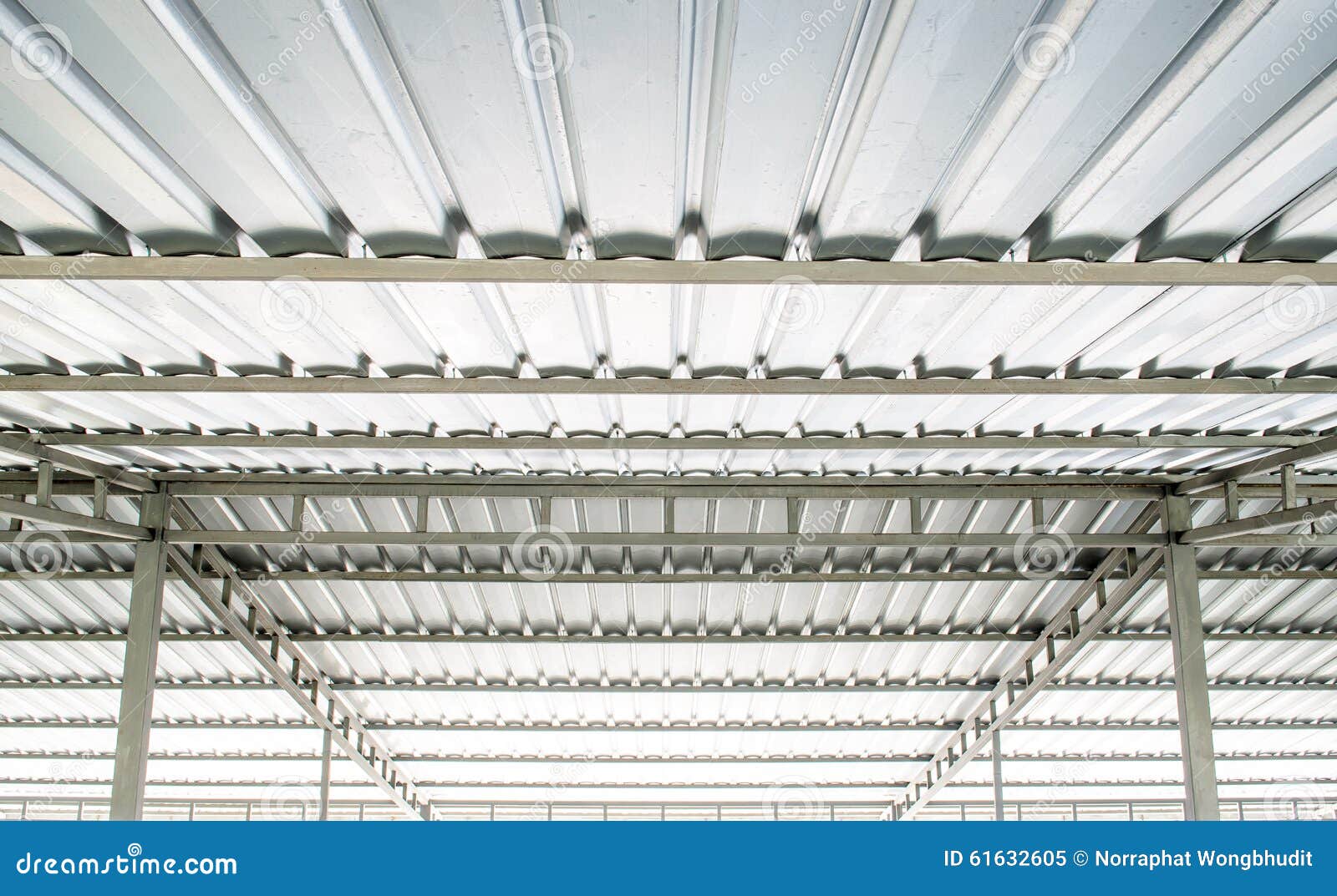 Tin Roof stock image. Image of large, home, metal, girder - 61632605