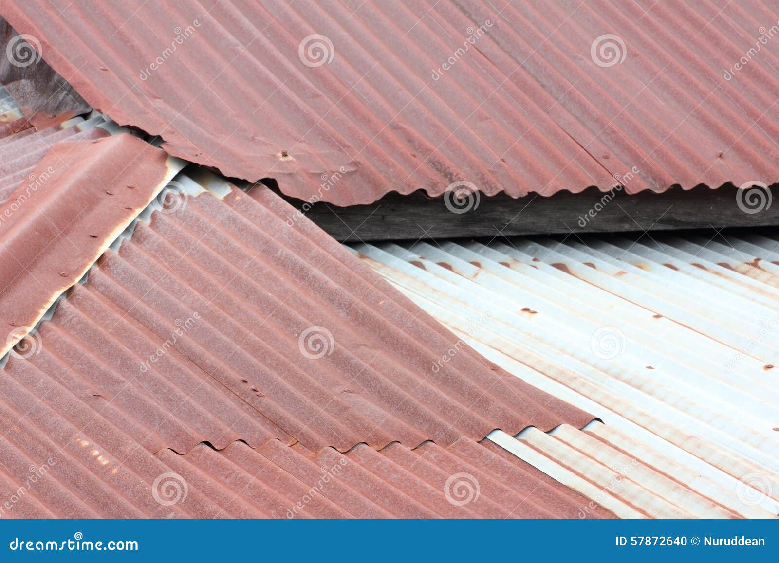 Tin roof with rust stock photo. Image of rusty, surface - 57872640