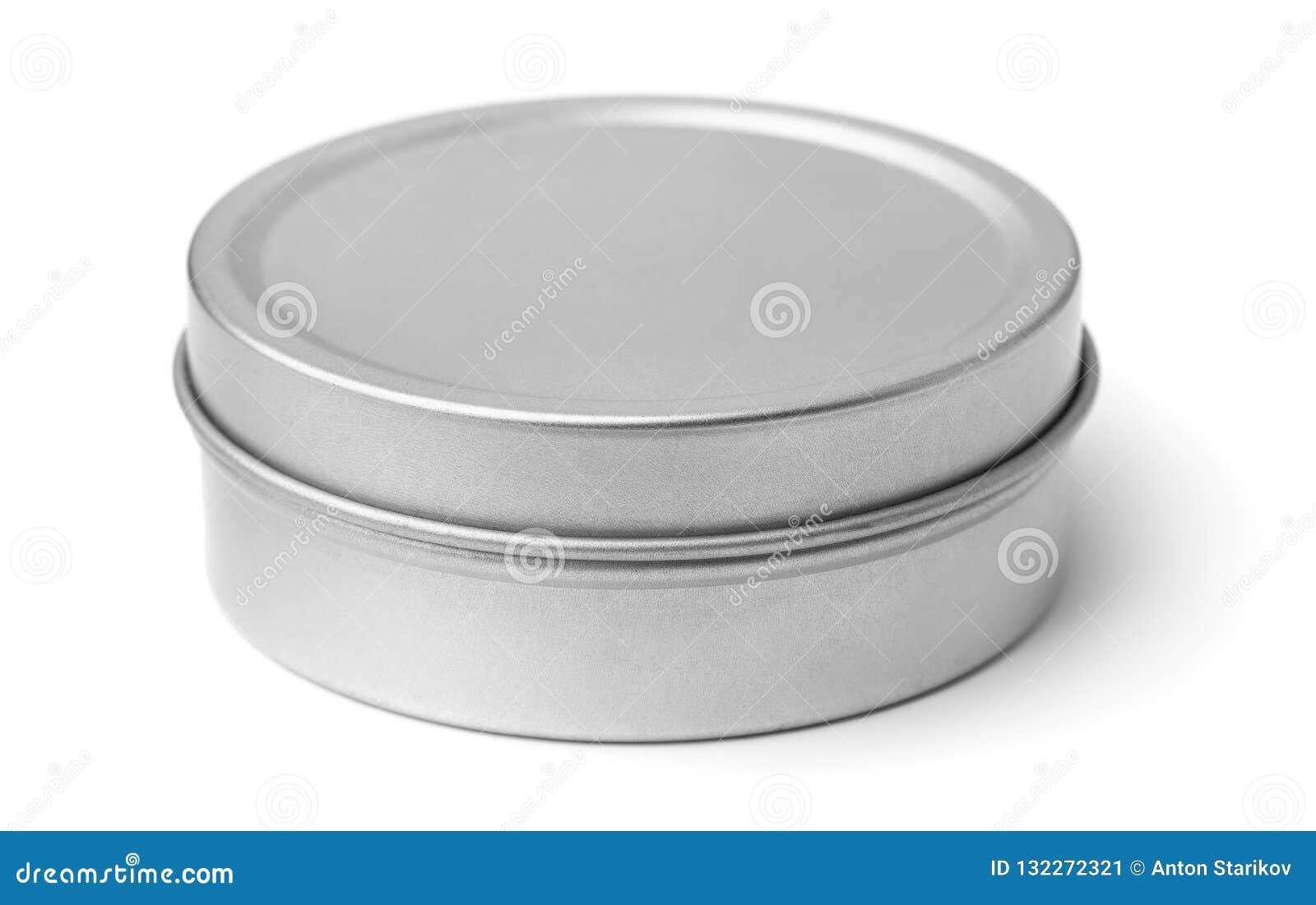 Tin round box stock image. Image of aluminum, background - 132272321