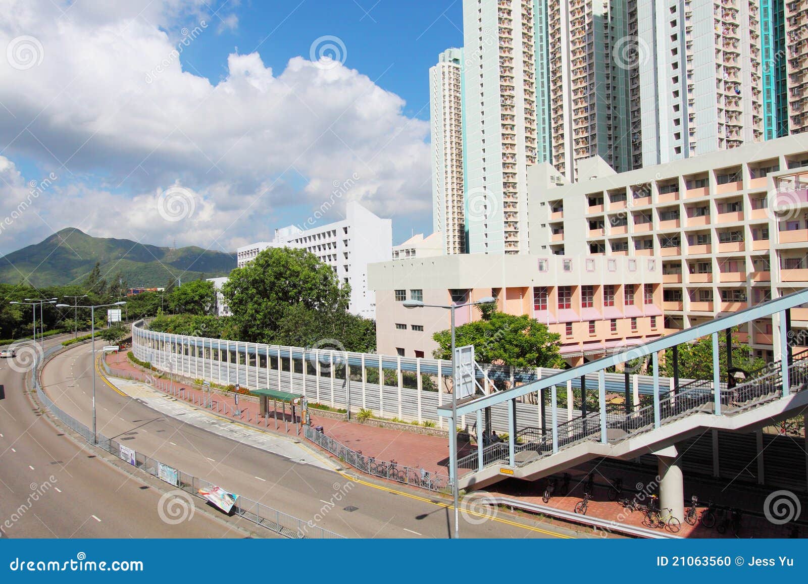 Tin Shui Wai District in Hong Kong at Day Stock Photo - Image of ...