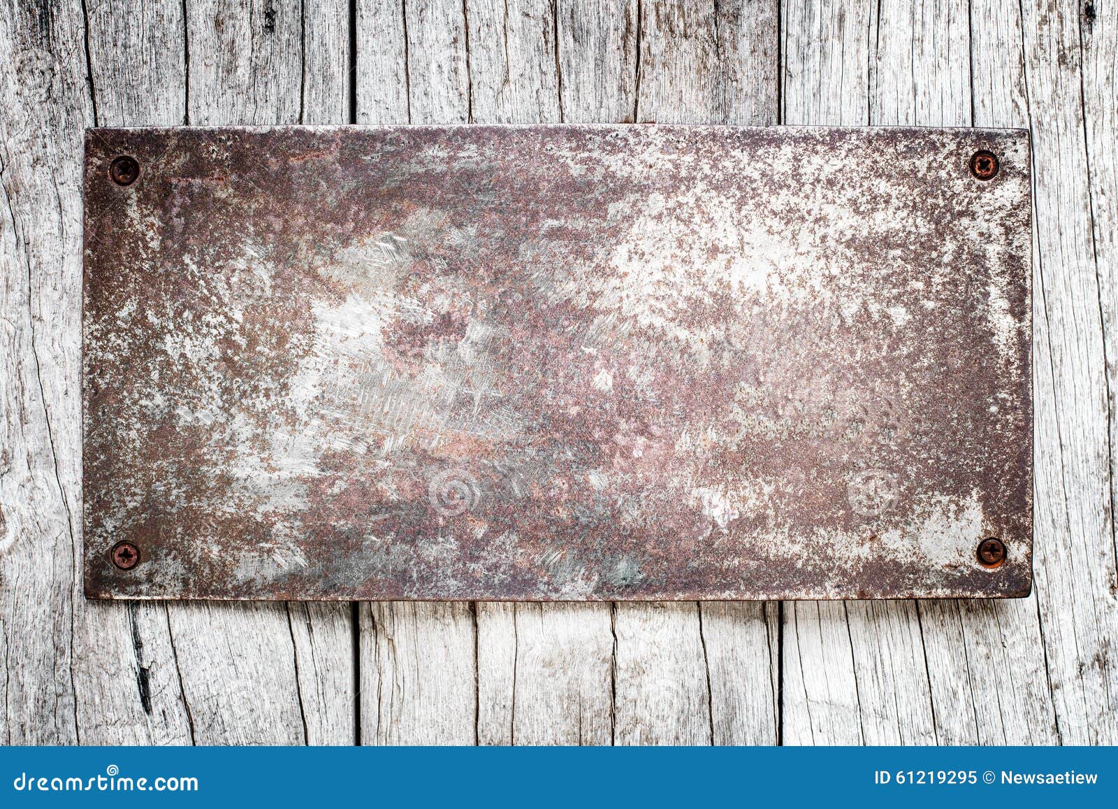 Tin Sign on Wood Background Stock Image - Image of sign, pattern: 61219295
