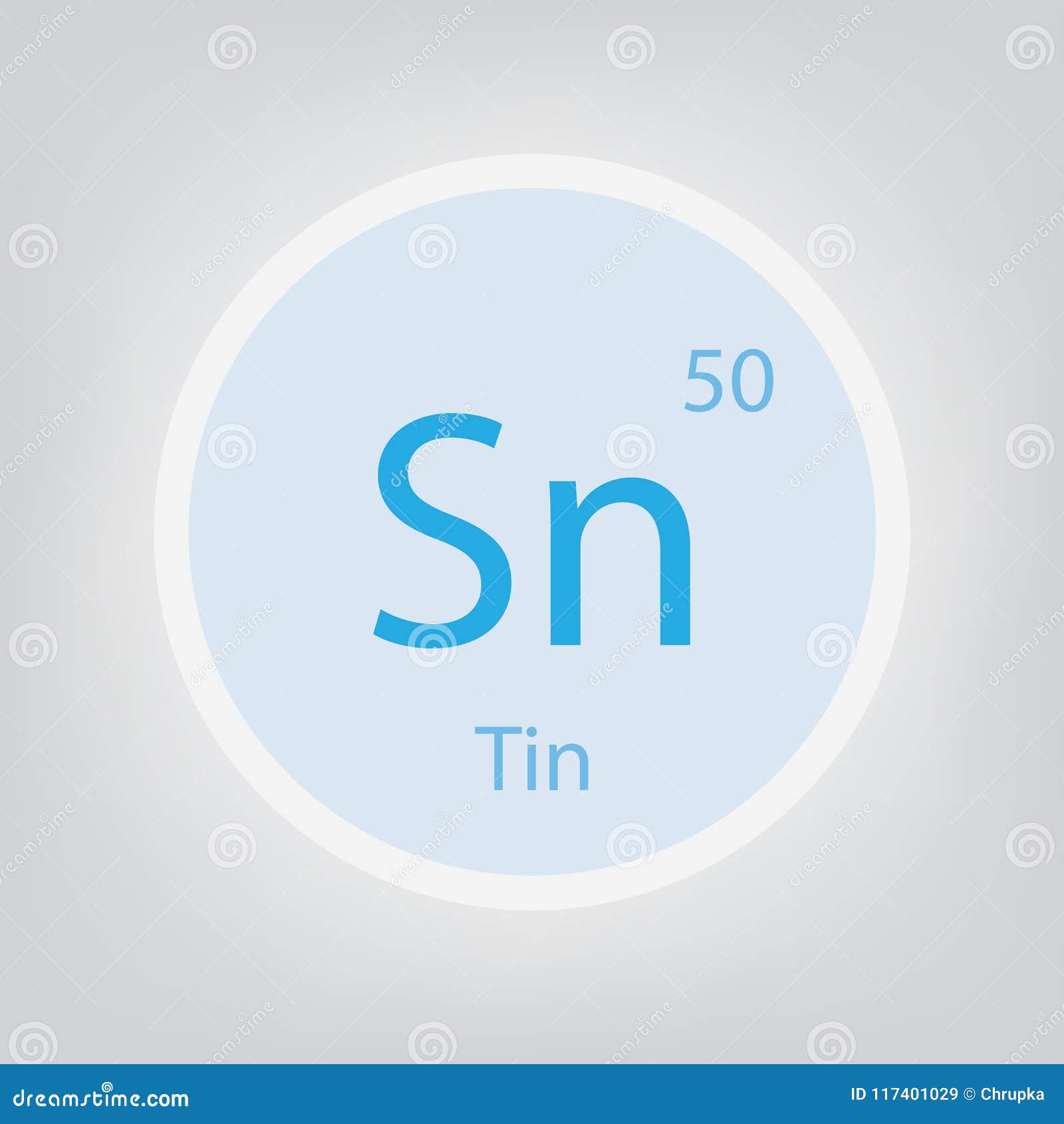Tin Sn Chemical Element Icon Stock Vector - Illustration of element ...