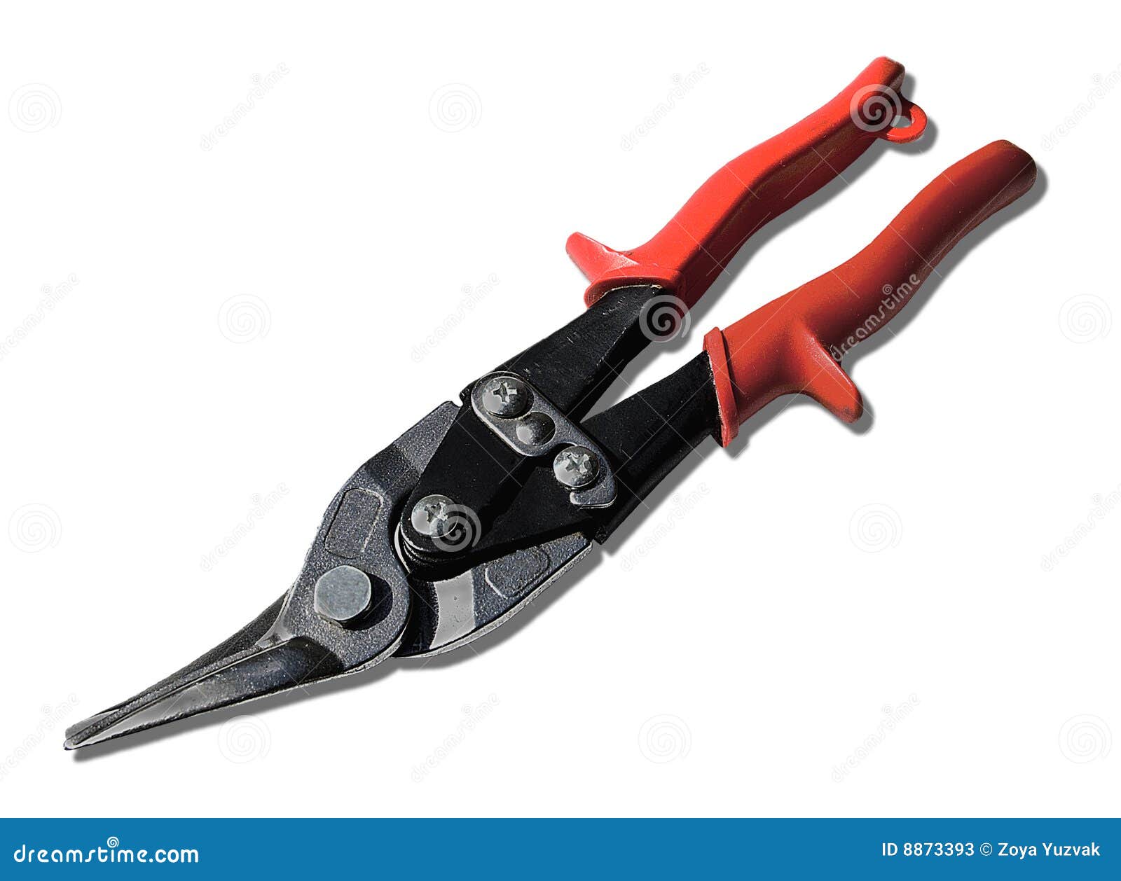 Tin snips stock image. Image of tool, background, white - 8873393