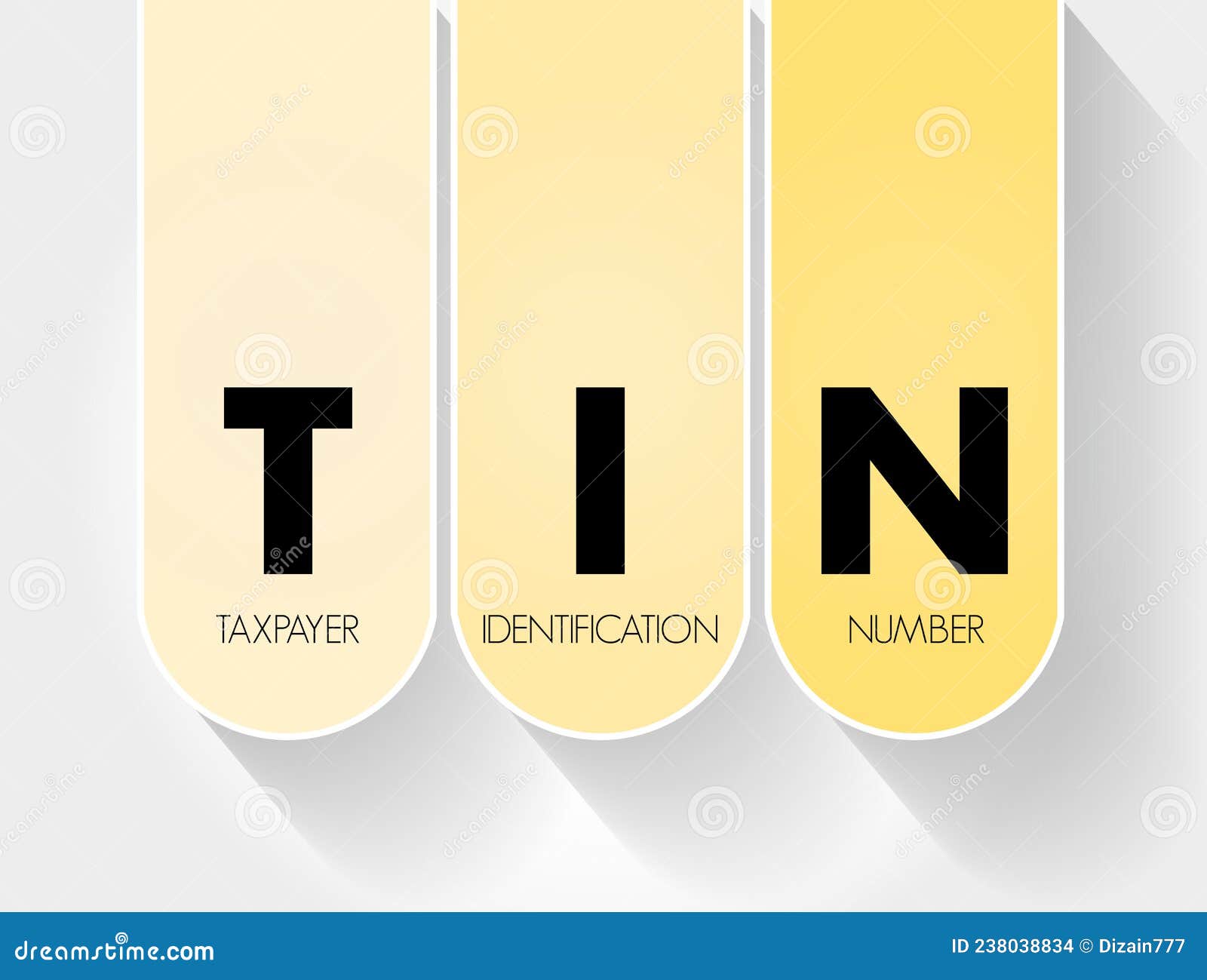 TIN - Taxpayer Identification Number Acronym, Concept Background ...