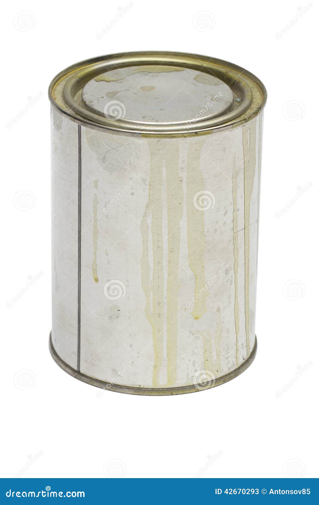 Tin on the White Background Stock Image - Image of container, cans ...