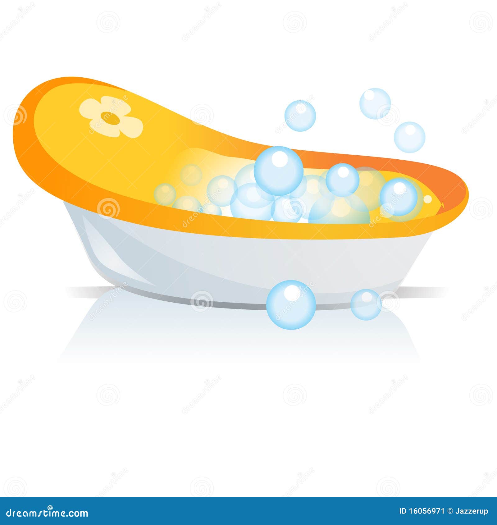 Tina de baño del bebé stock de ilustración. Ilustración de macro - 16056971