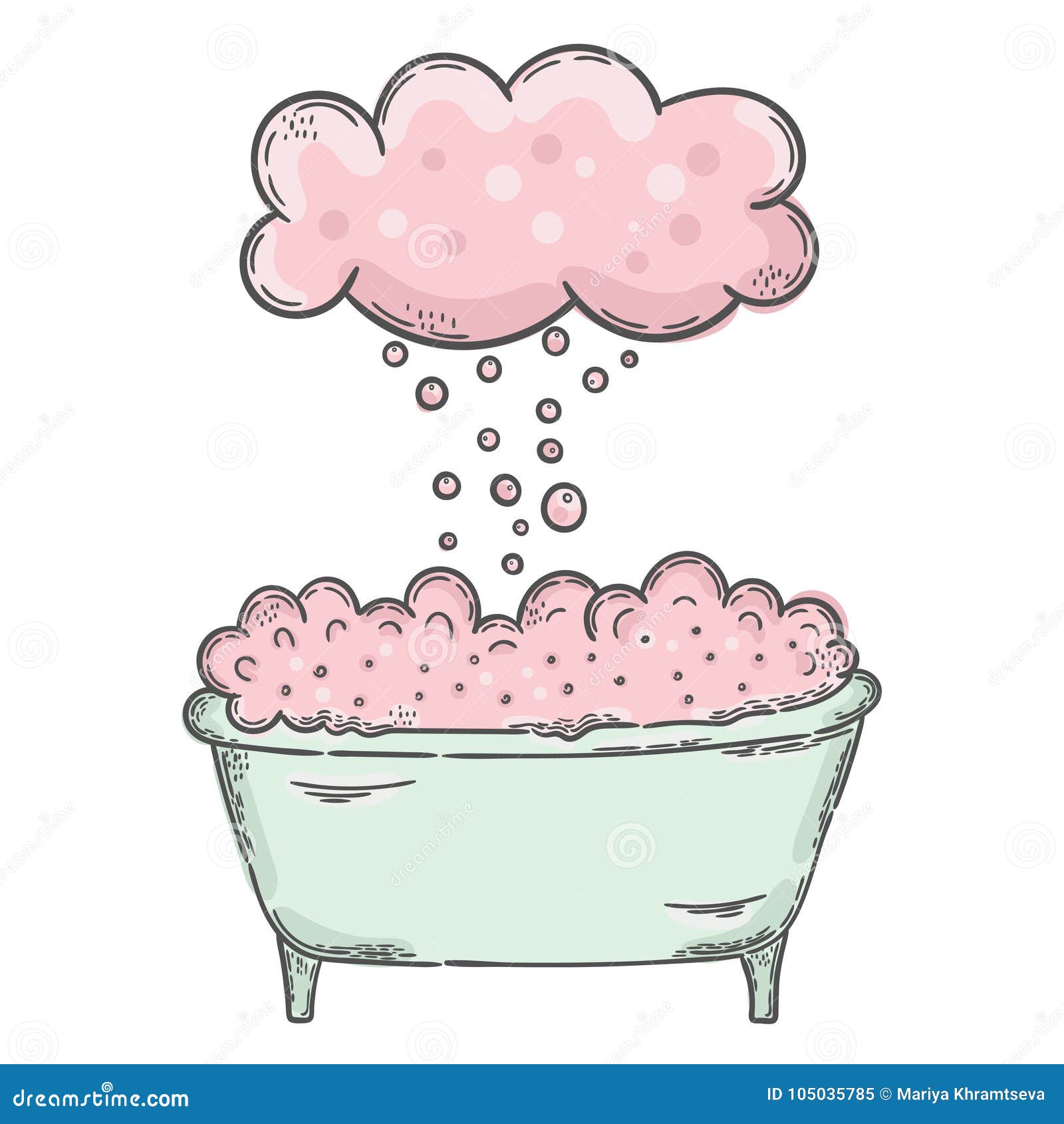 Tina y burbujas del vector ilustración del vector. Ilustración de ...