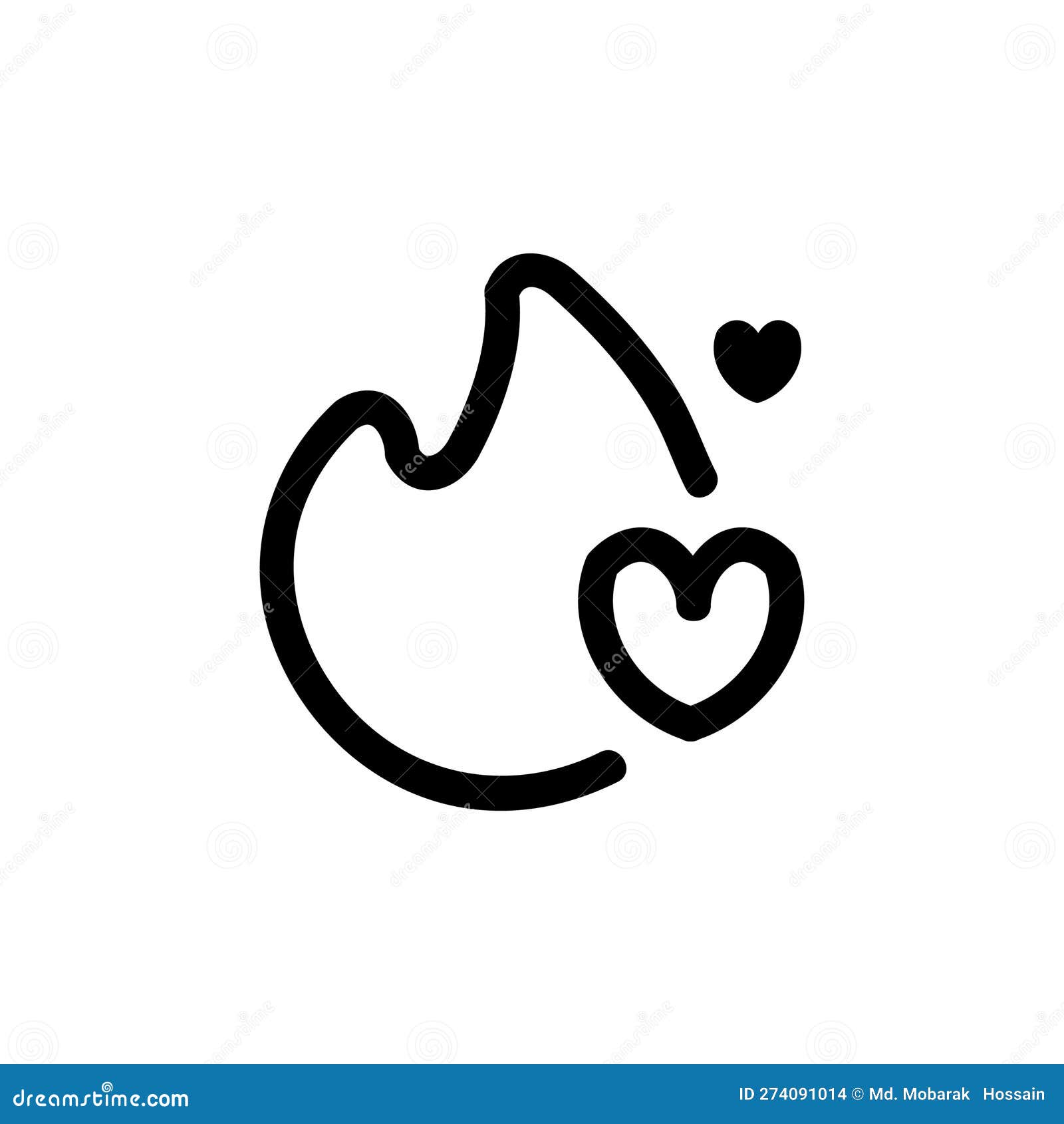 Tinder Vector Icon, Isolated on White Background. Stock Vector ...