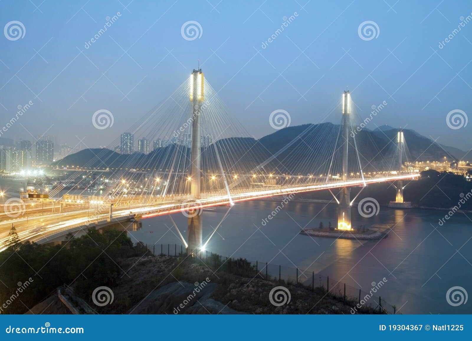 Ting Kau Bridge in Hong Kong Stock Image - Image of cable, architecture ...