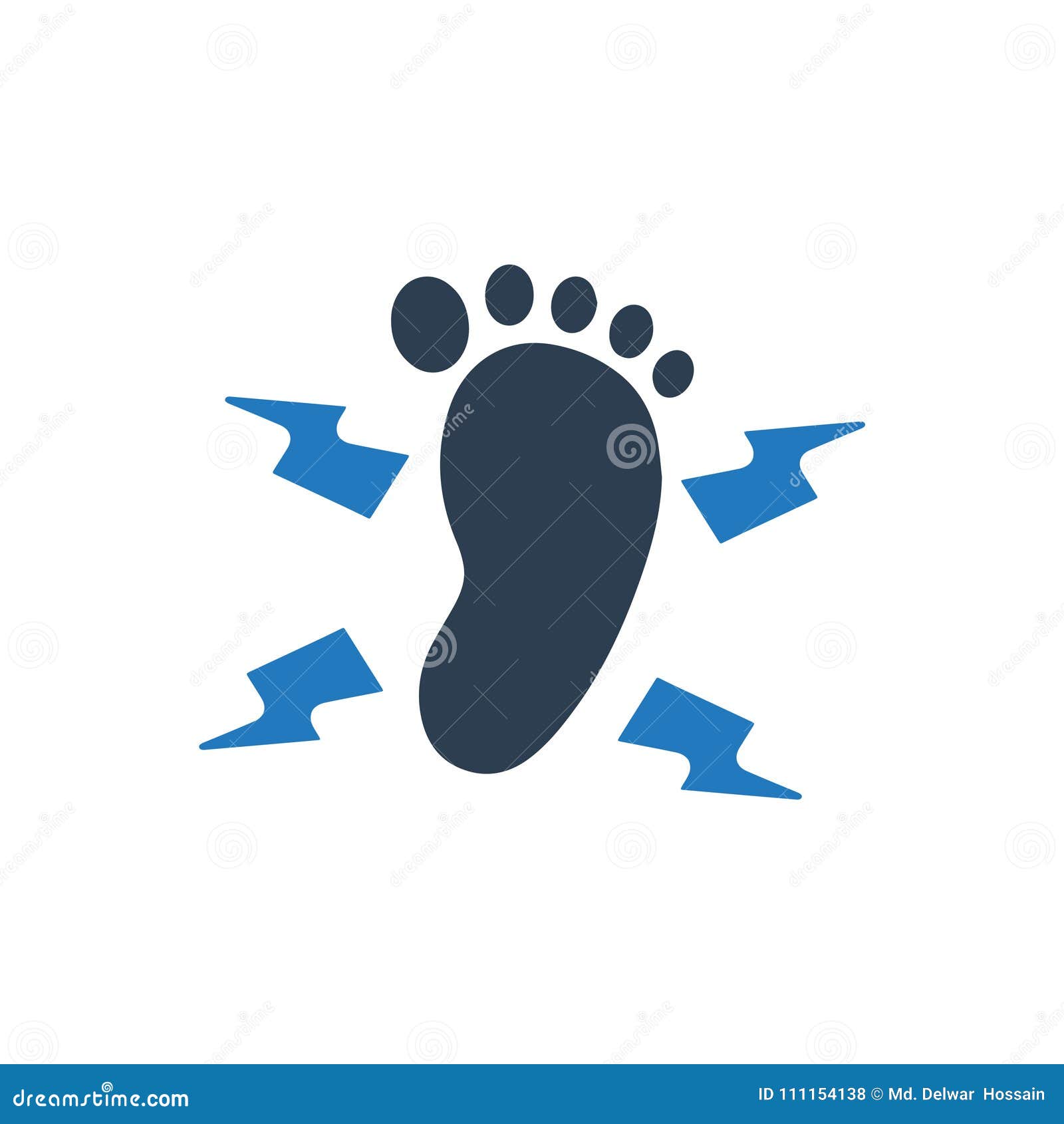 Tingling Feet Icon Vector Illustration | CartoonDealer.com #111154138