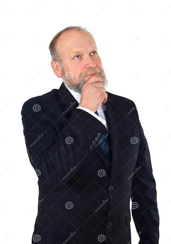 Tinking about a business stock photo. Image of executive - 38174440