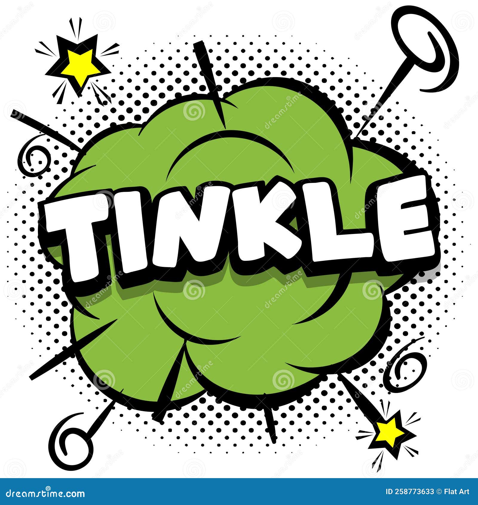 Tinkle Comic Bright Template with Speech Bubbles on Colorful Frames ...