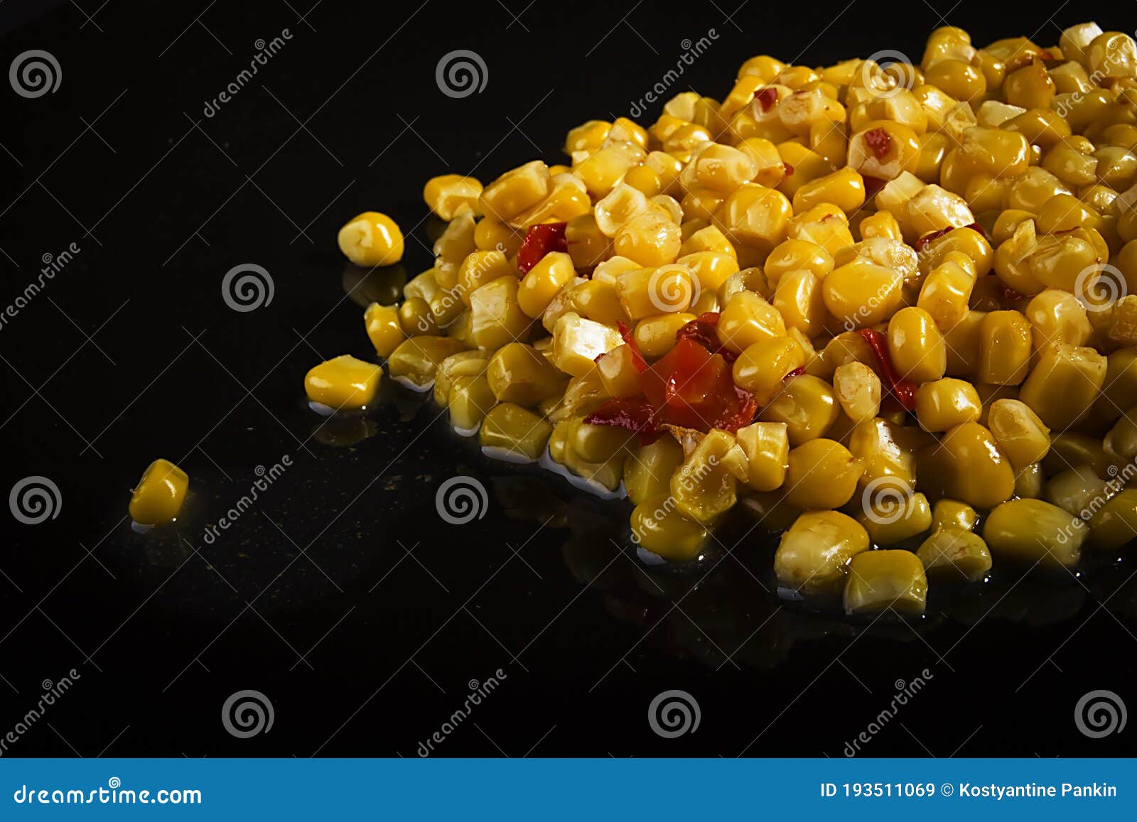 Canned Corn with Pepper stock image. Image of fresh - 193511069