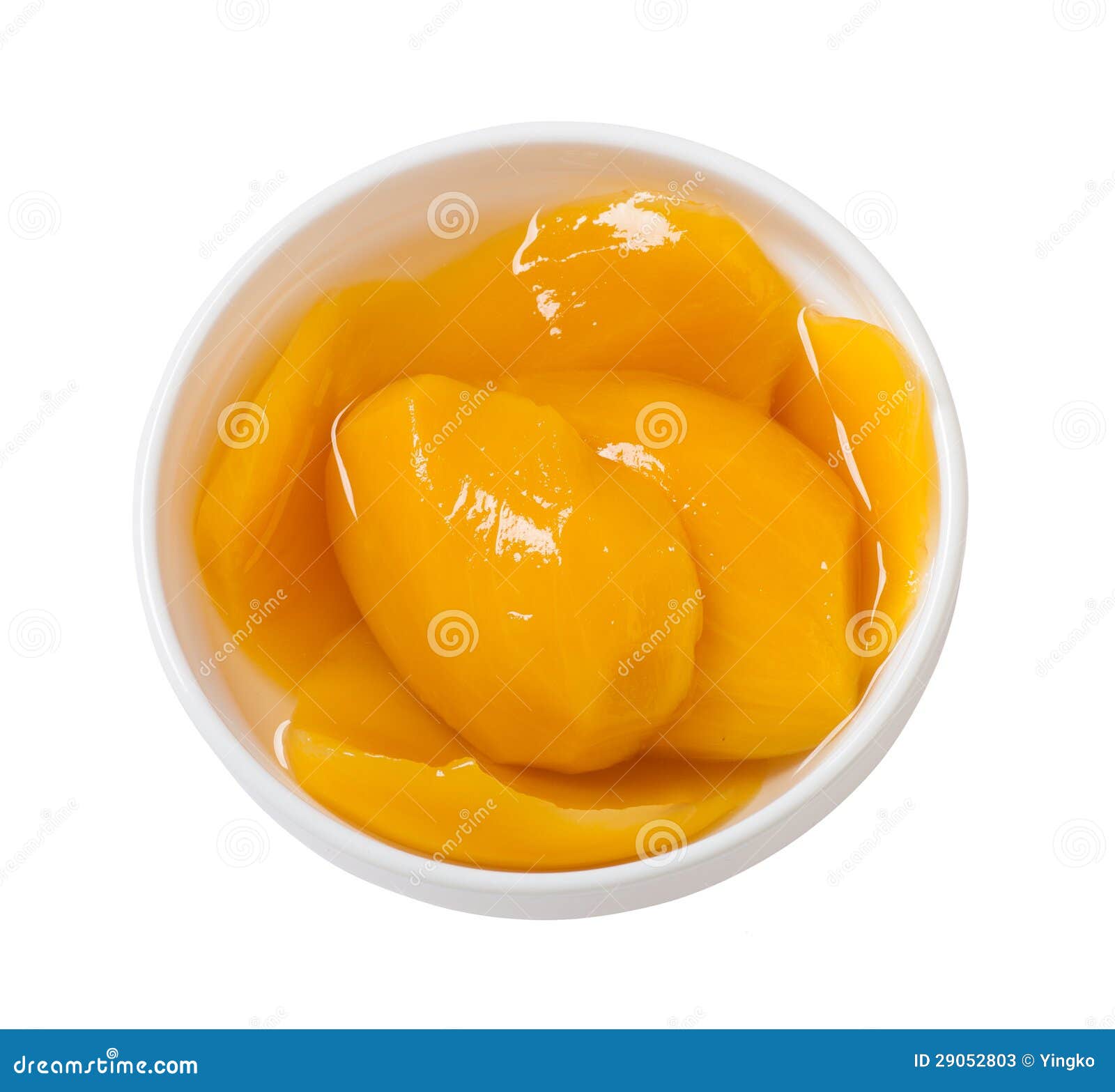 Tinned mango compote stock image. Image of food, isolated - 29052803