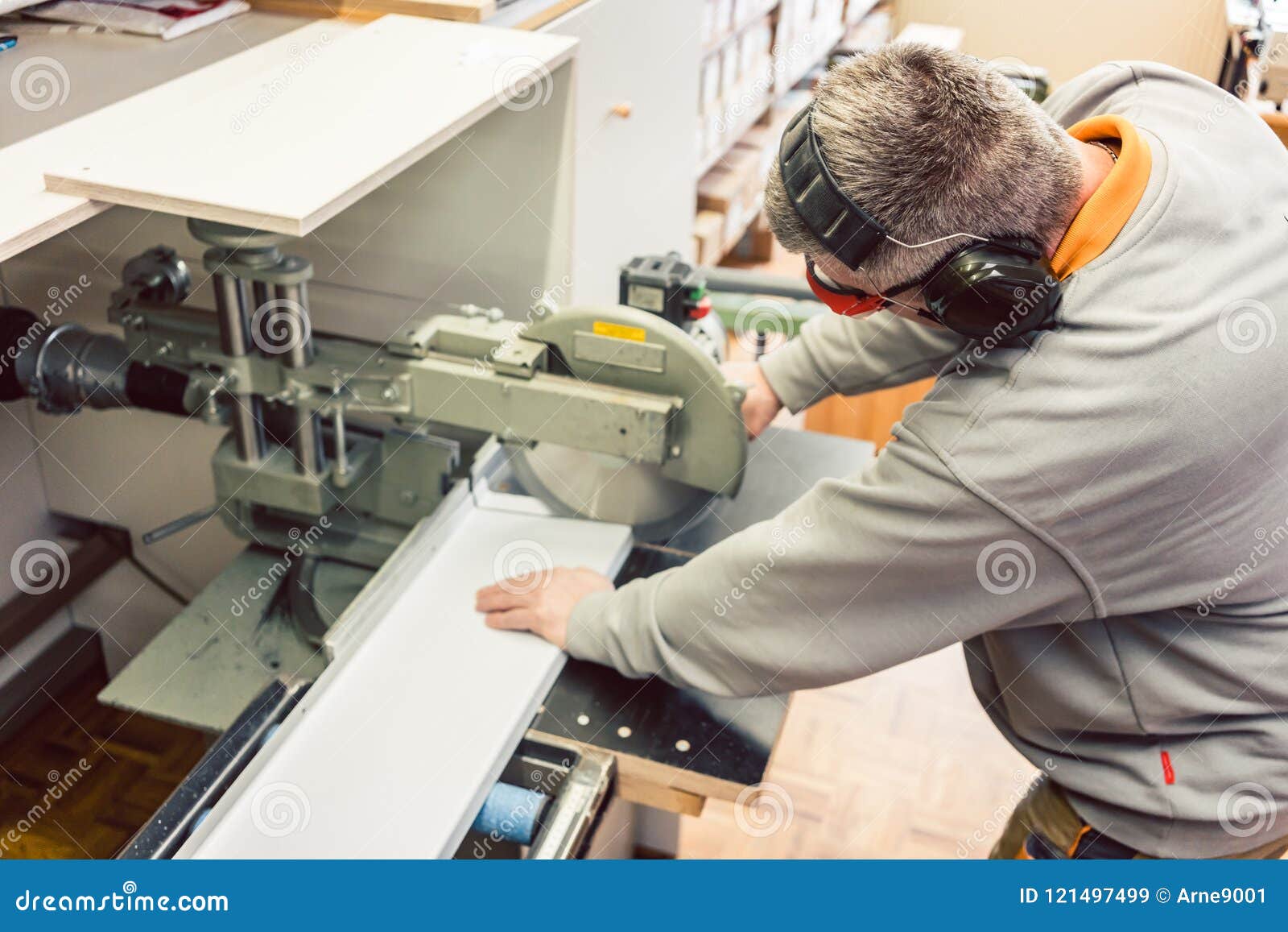 Tinner Working on Metal Sheets in His Workshop Stock Image - Image of ...