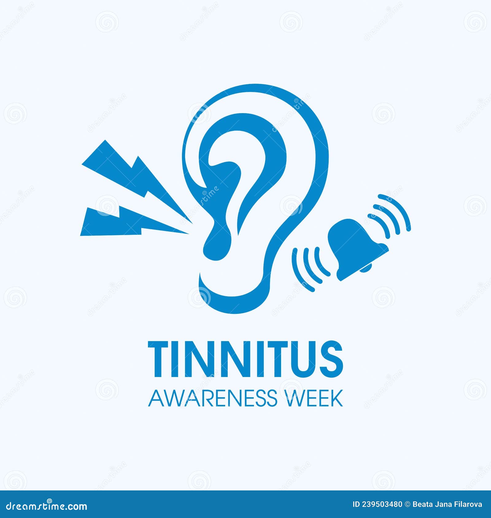 Tinnitus Awareness Week Vector Stock Vector - Illustration of annoyed ...