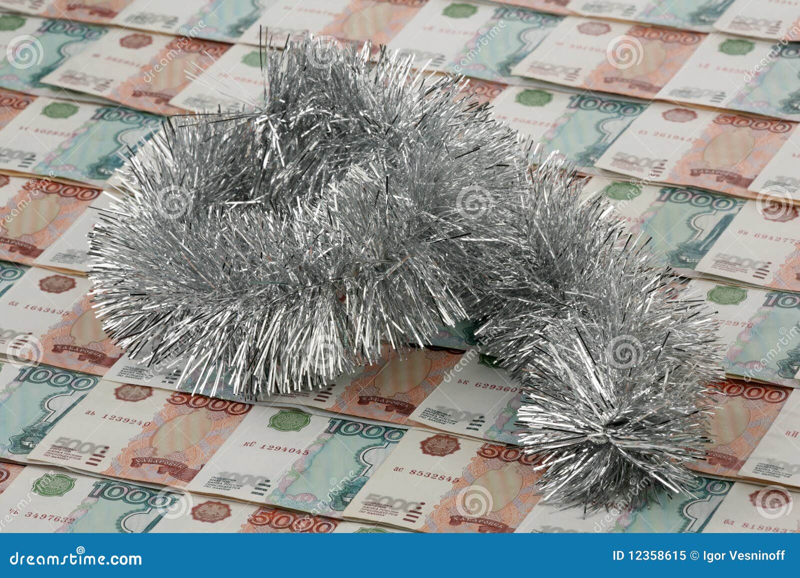 Tinsel stock image. Image of foil, savings, denomination - 12358615