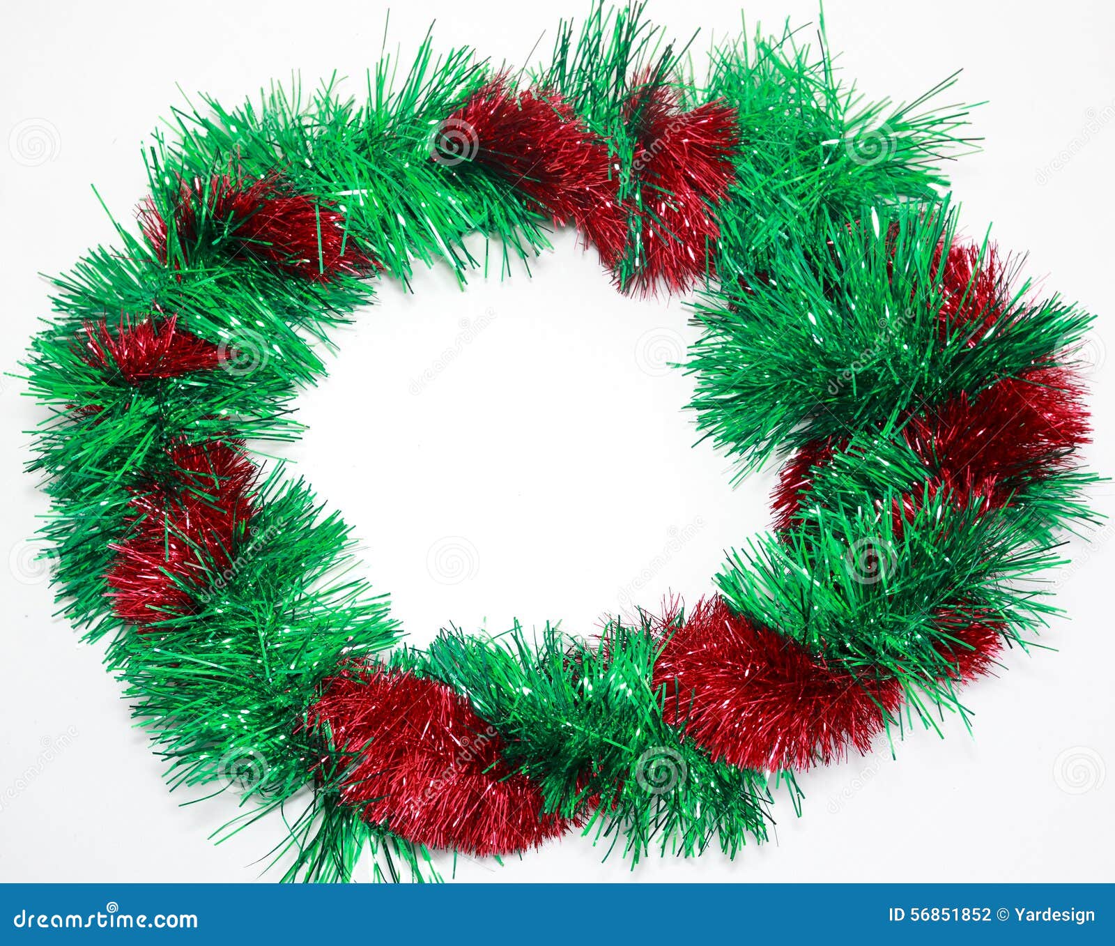 Tinsel Framed New Year Greeting Card. Stock Photo - Image of copy ...