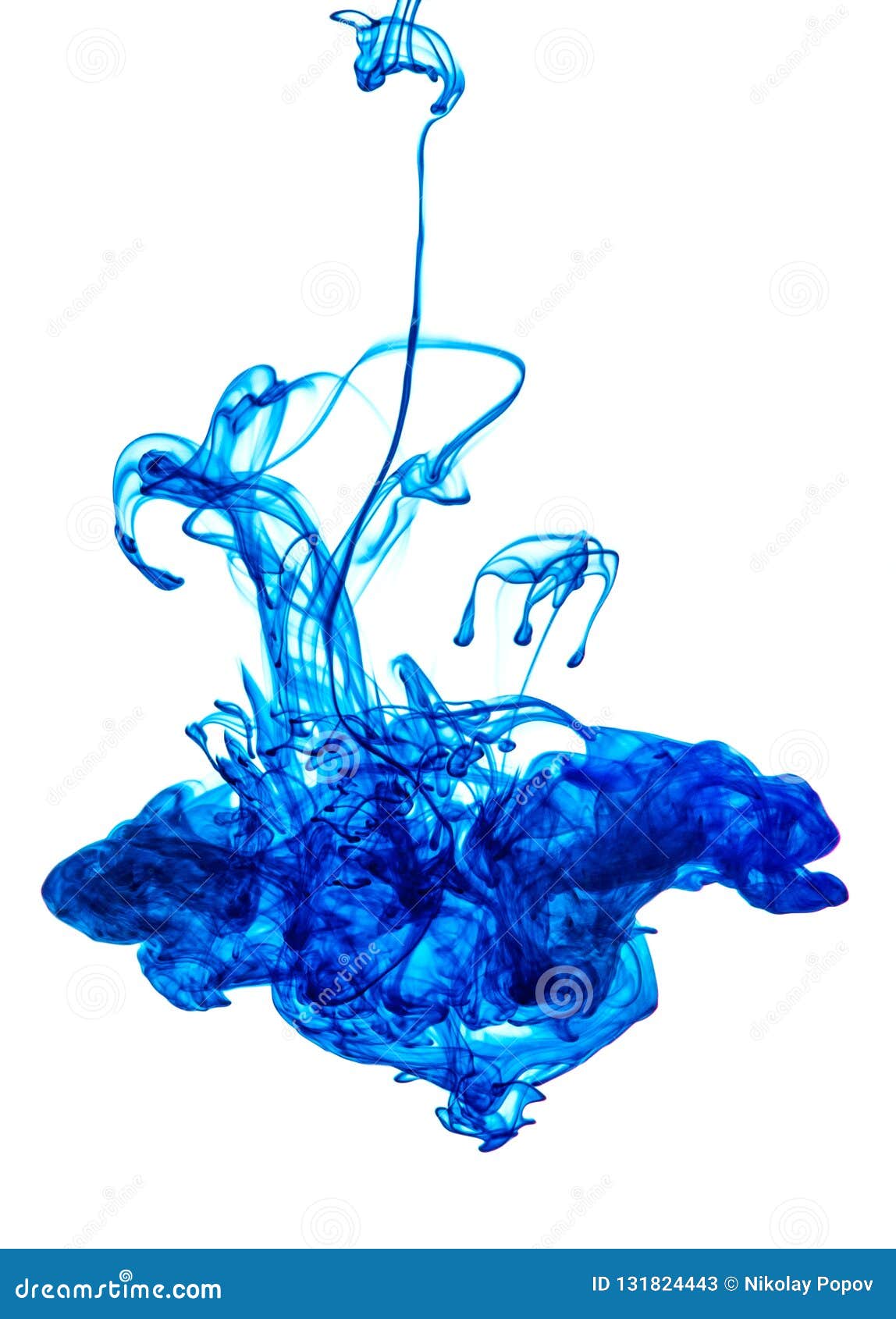 Tinta azul del color imagen de archivo. Imagen de movimiento - 131824443