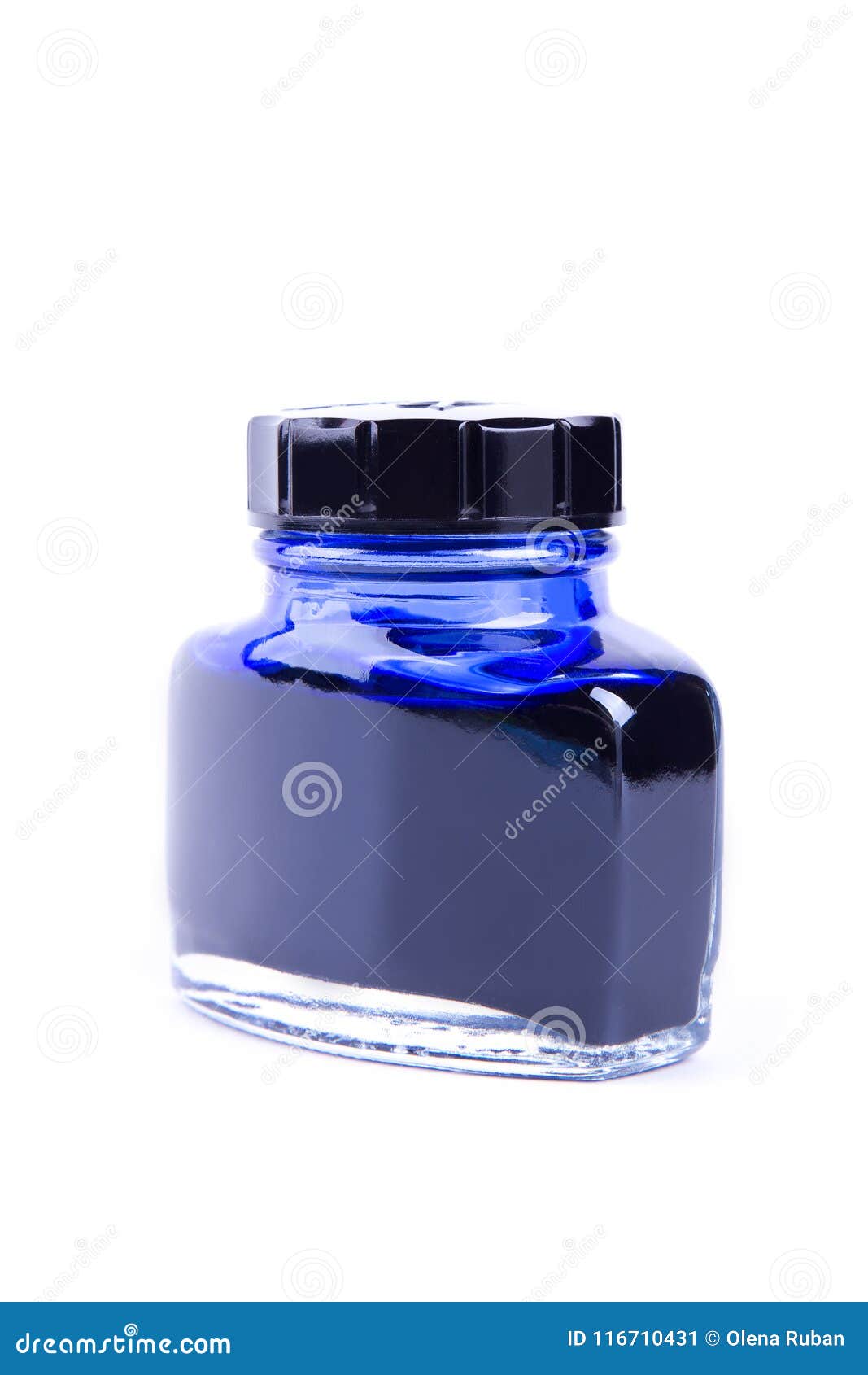 Tinta azul en la poder imagen de archivo. Imagen de profundamente ...