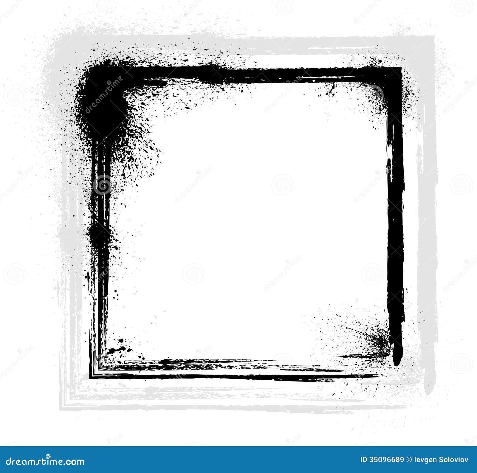 A tinta borra o quadro ilustração do vetor. Ilustração de imagem - 35096689