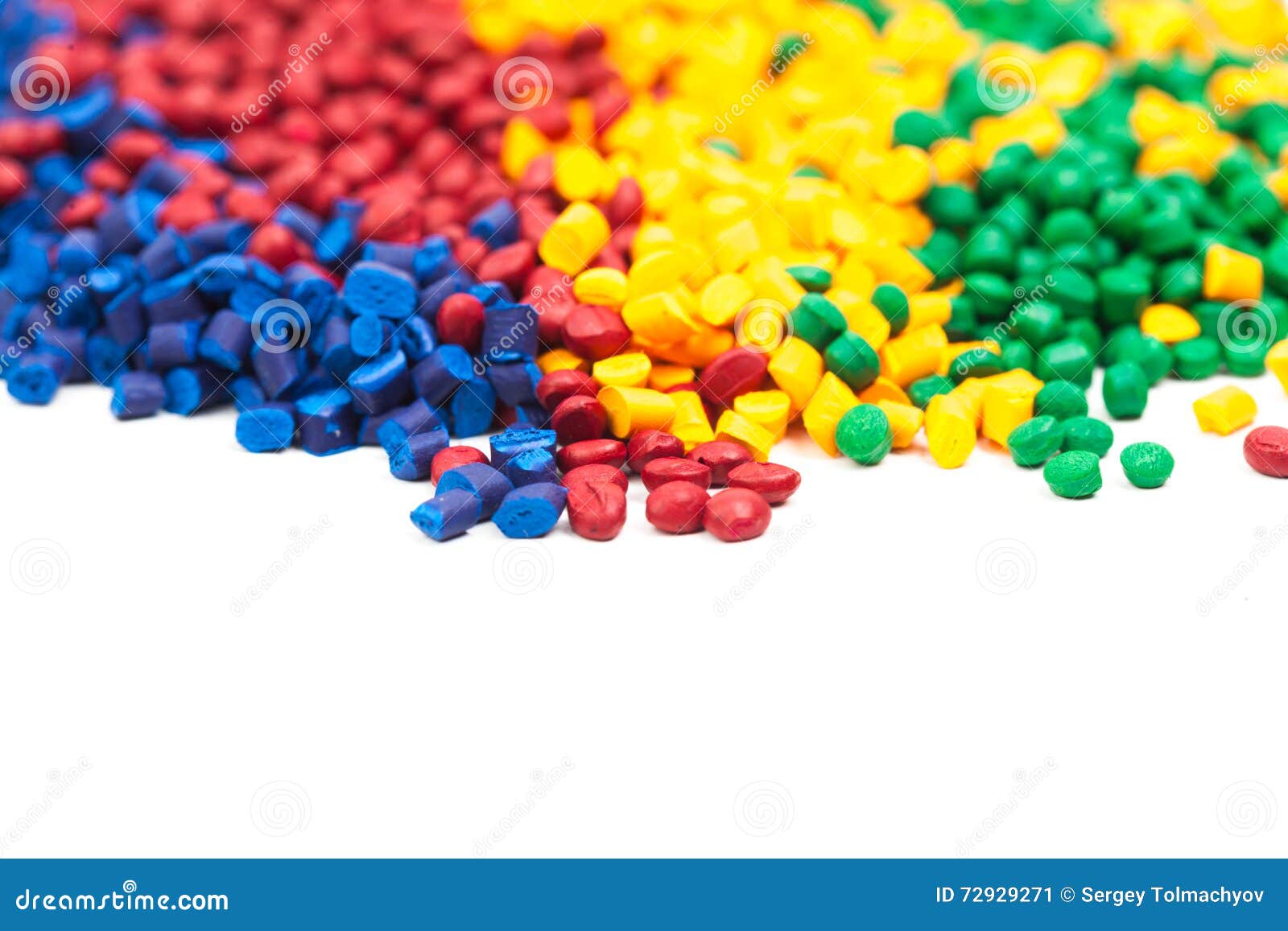 Tinted plastic granulate stock image. Image of experimental - 72929271
