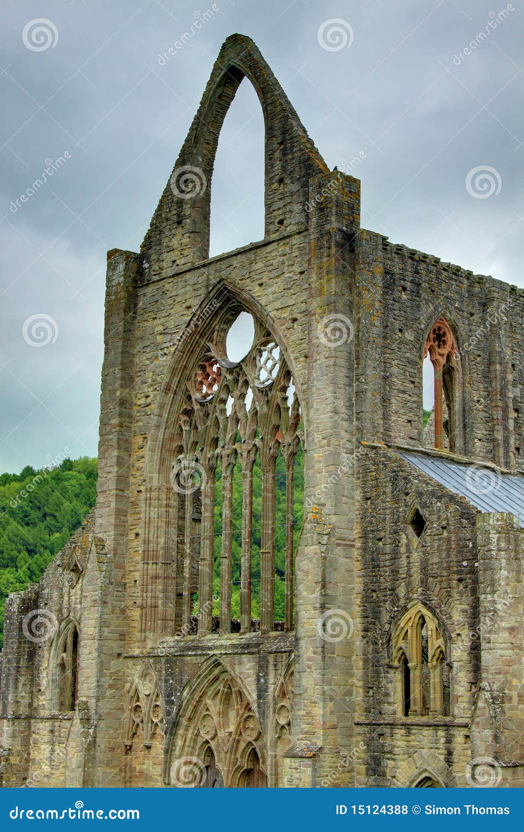 Tintern Abbey stock photo. Image of castle, ruins, lord - 15124388