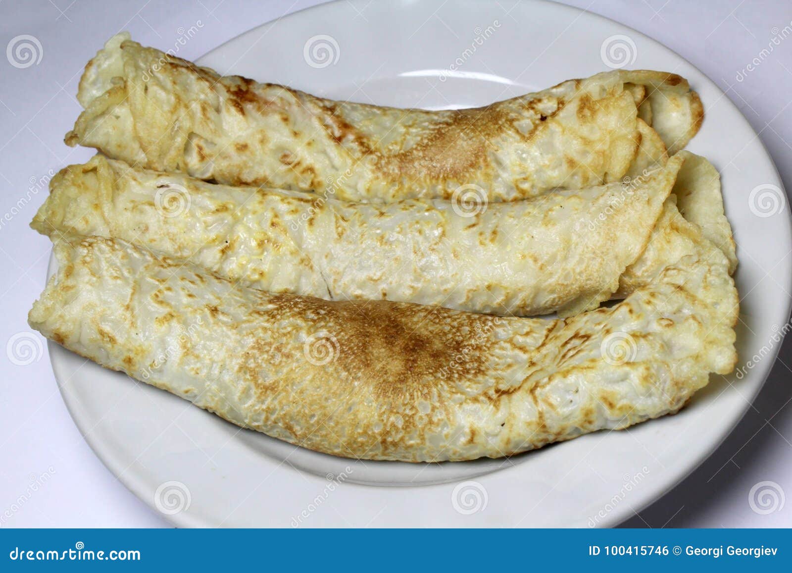 Tintines Del Dulce De Las Crepes Foto de archivo - Imagen de frito ...