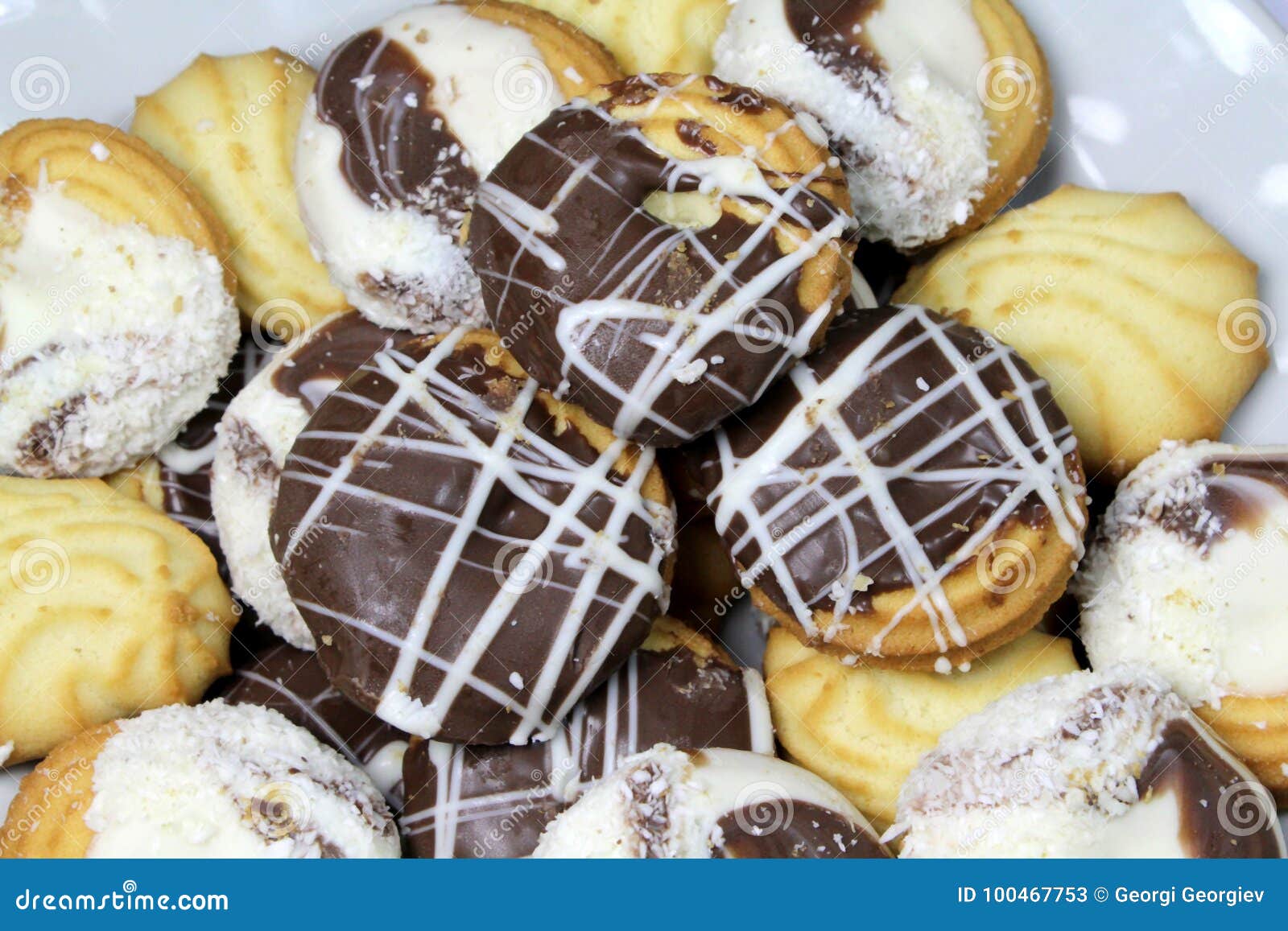 Tintines Del Dulce En Placa Imagen de archivo - Imagen de galleta ...