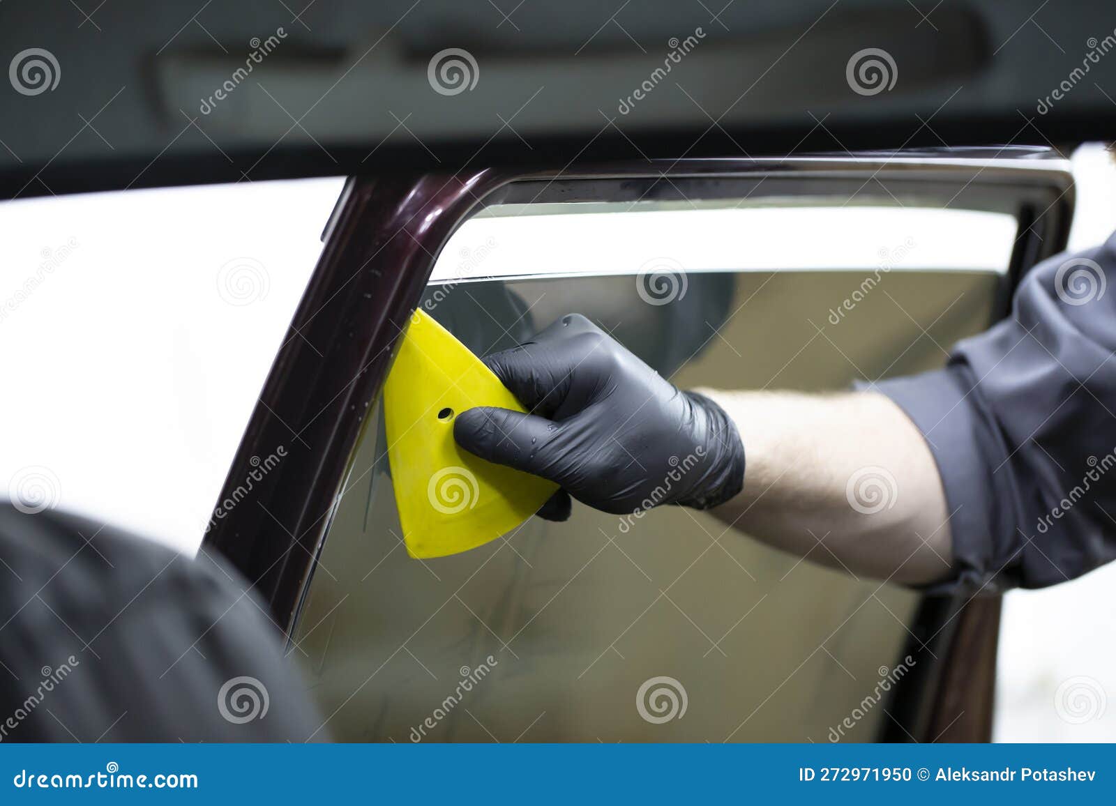 Tinting of Car Windows.Window Film for Car Stock Photo - Image of ...