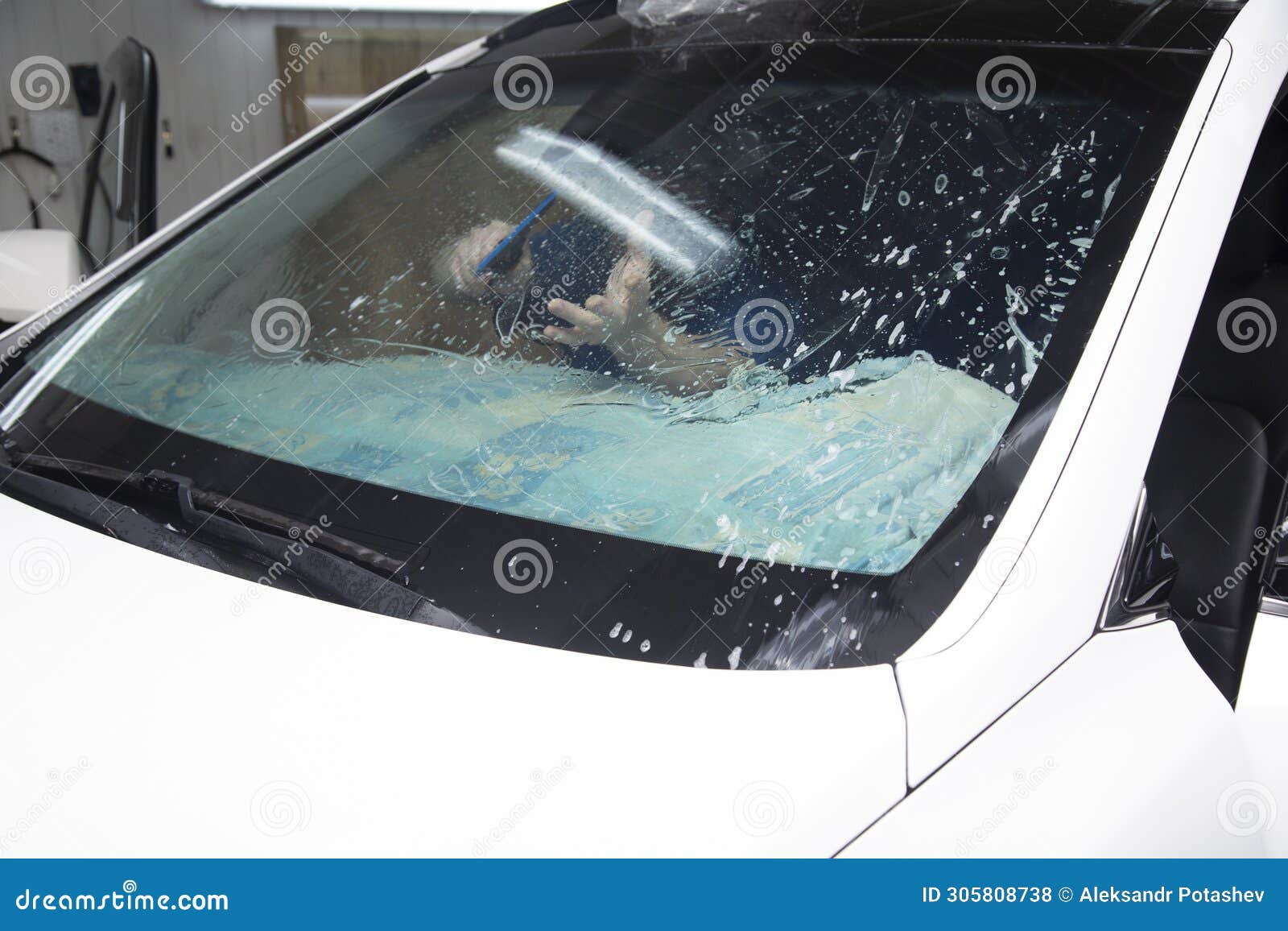 Tinting of Car Windows.Window Film for Car Stock Photo - Image of ...