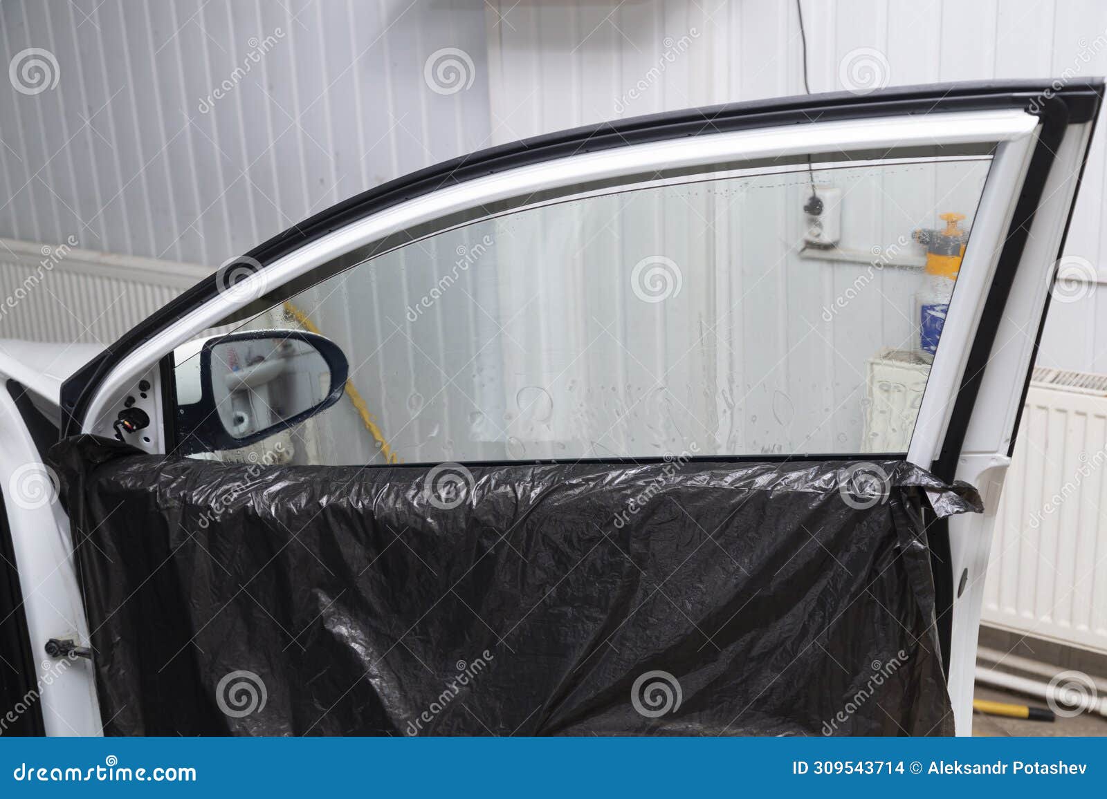Tinting of Car Windows.Window Film for Car Stock Photo - Image of ...