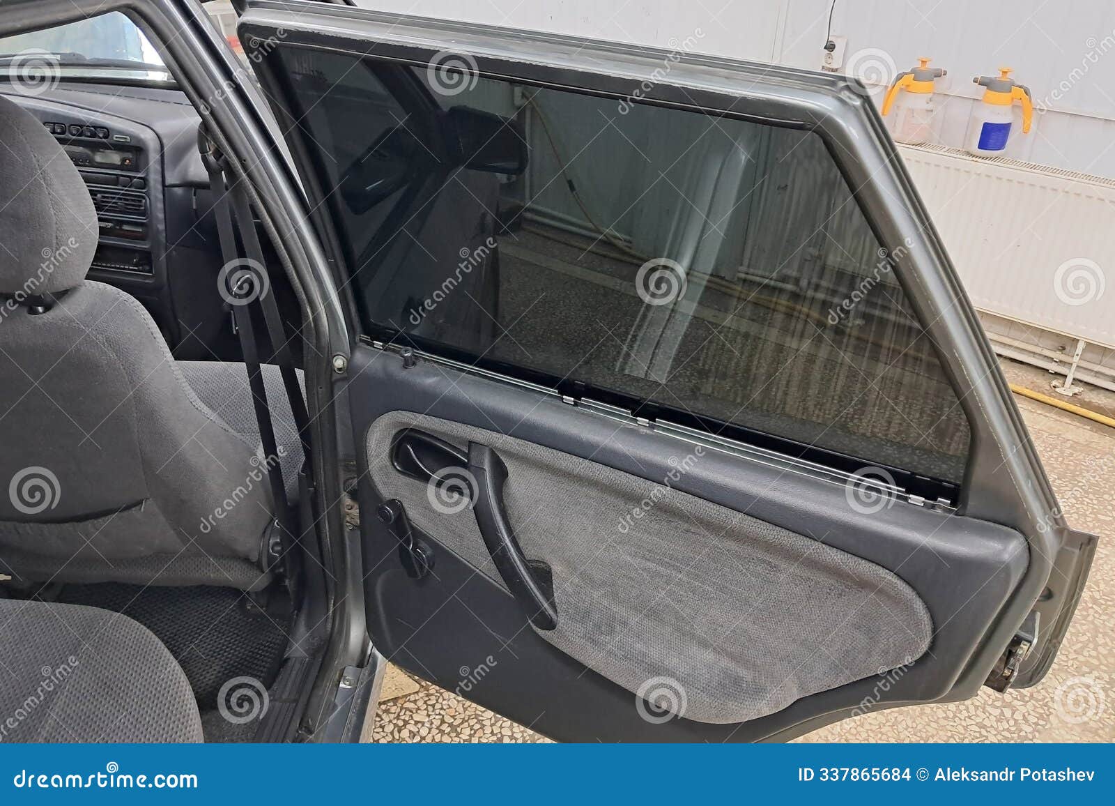 Tinting of Car Windows.Window Film for Car Stock Photo - Image of ...