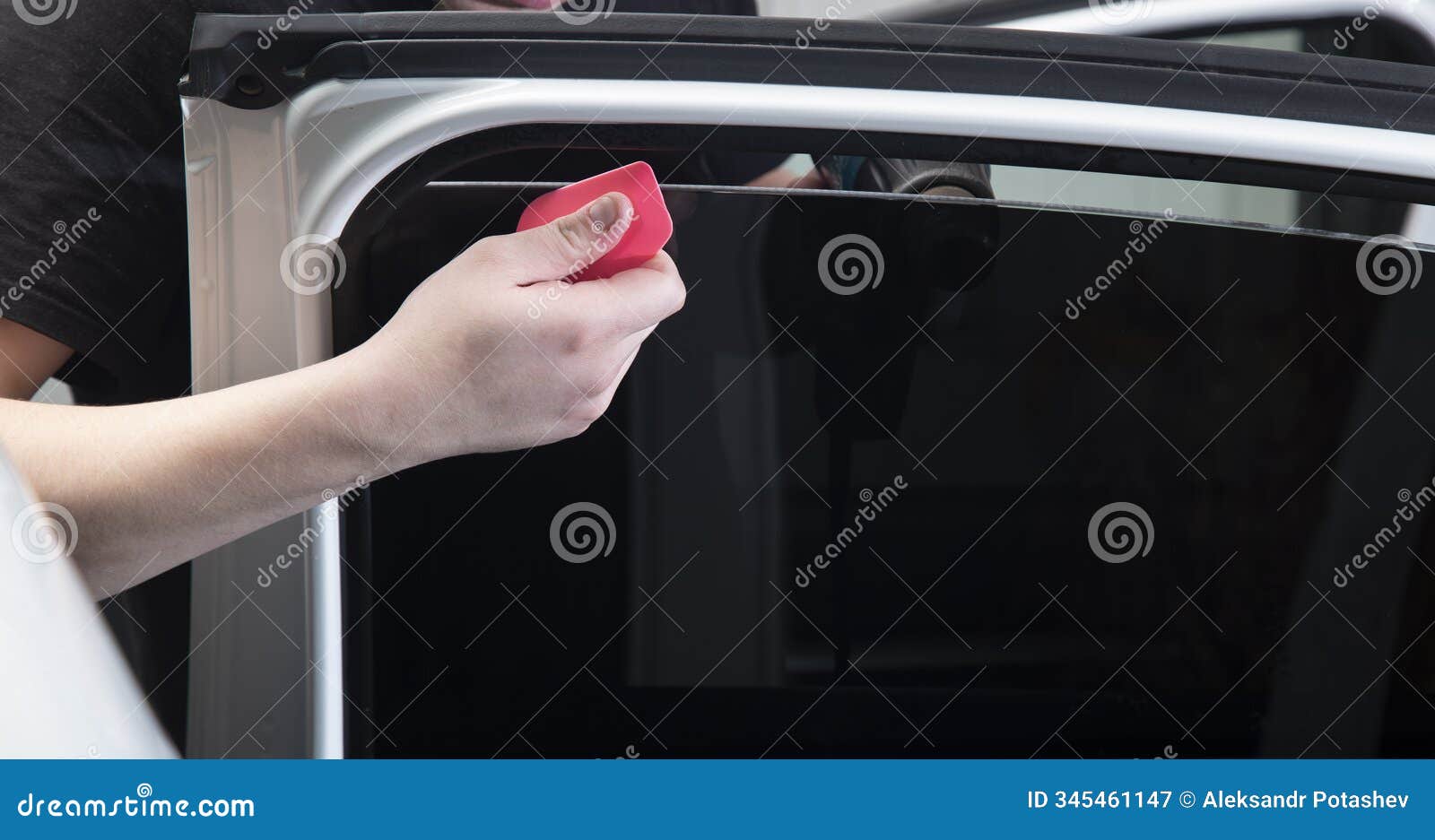 Tinting of Car Windows.Window Film for Car Stock Image - Image of auto ...